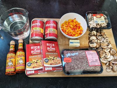 Turn Box Spanish Rice Into Stuffed Peppers Hotdish : 7 Steps (with ...