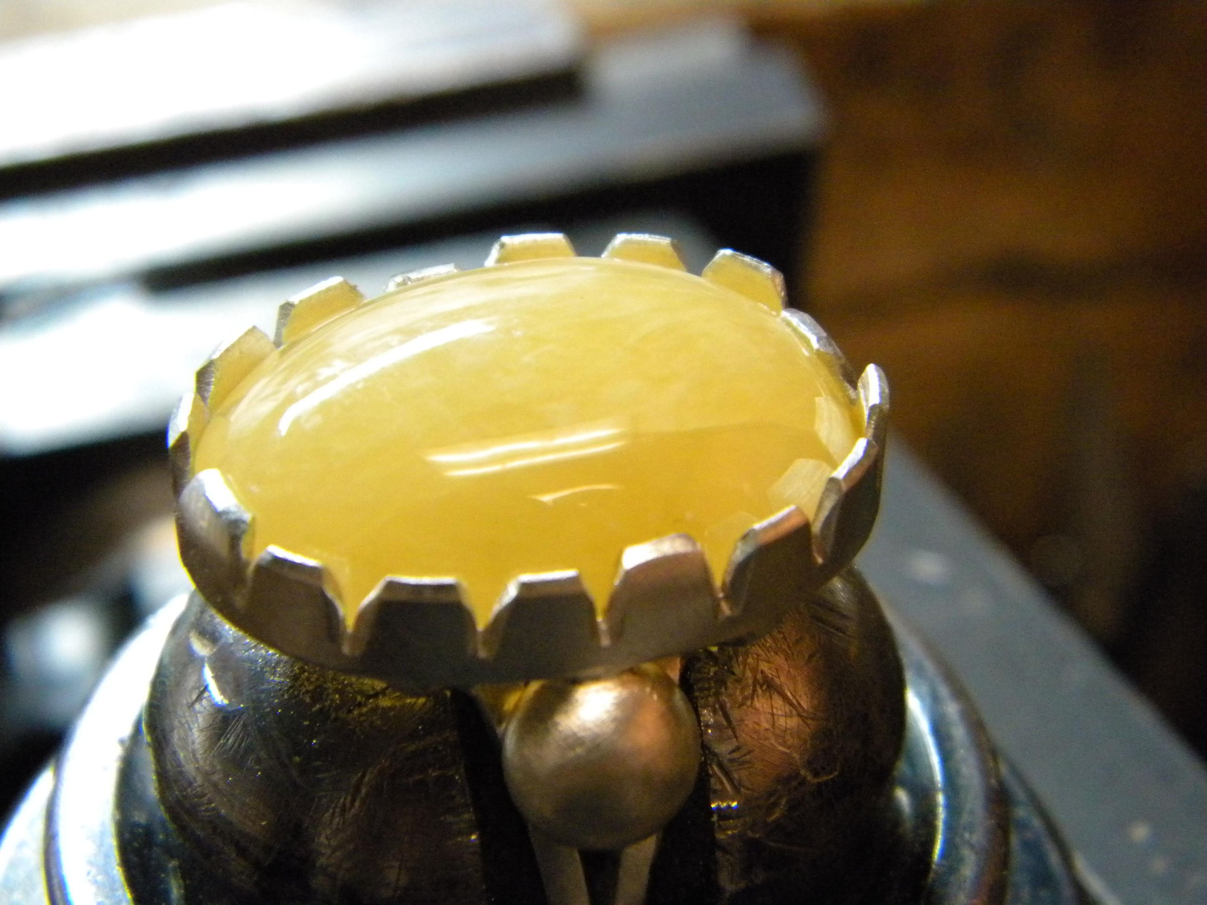 How to Make a Sterling Silver & Gem Stone Ring (Journeyman Level) : 10 ...