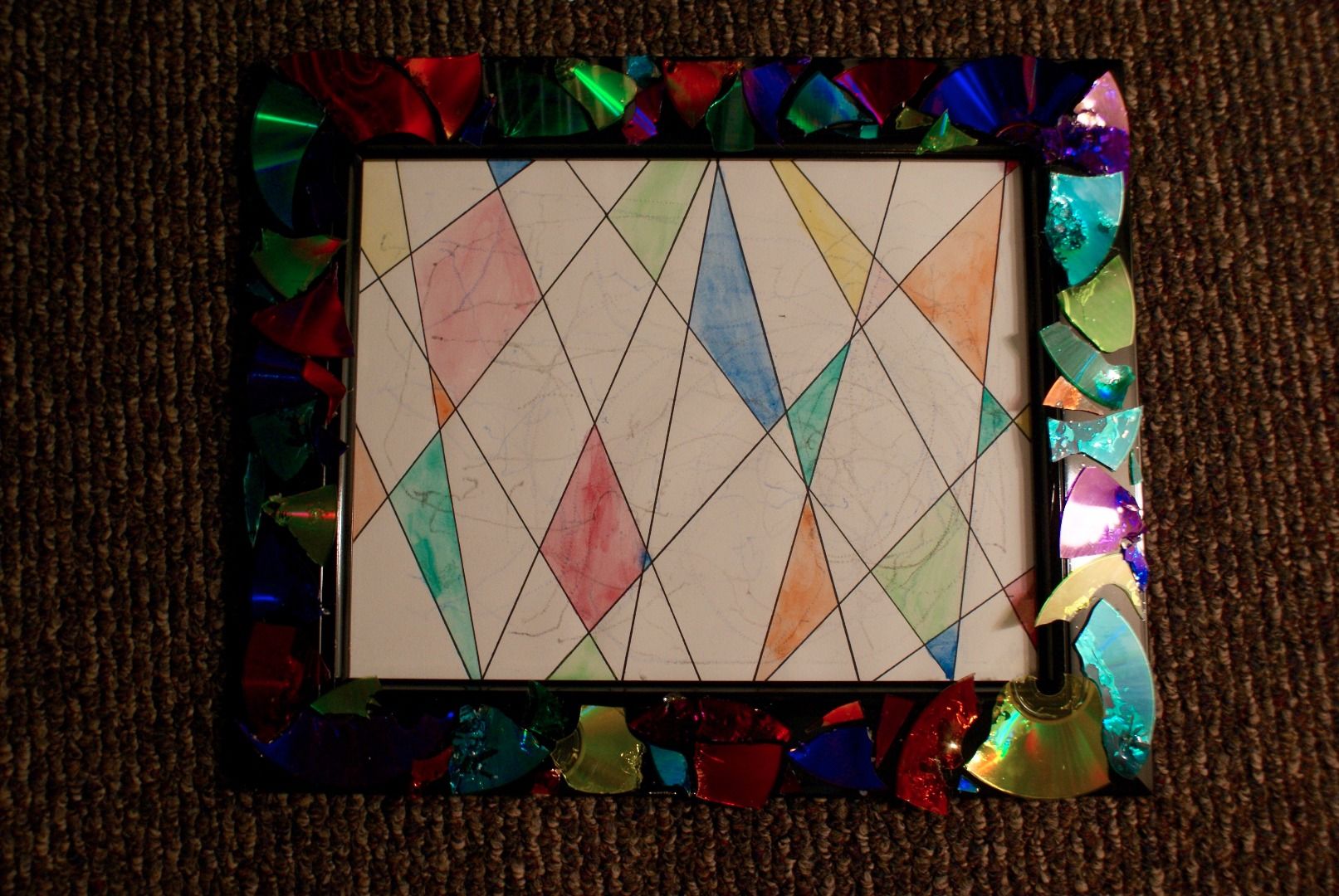 DIY Mimic Stained Glass Picture Frame : 12 Steps (with Pictures ...