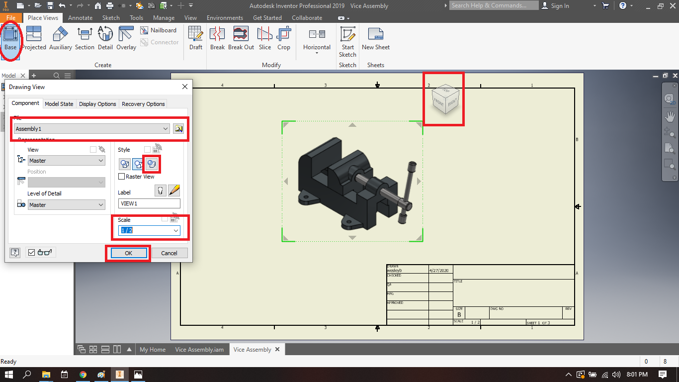 Inventor Assembly, Exploded Assembly, and Materials List : 31 Steps ...
