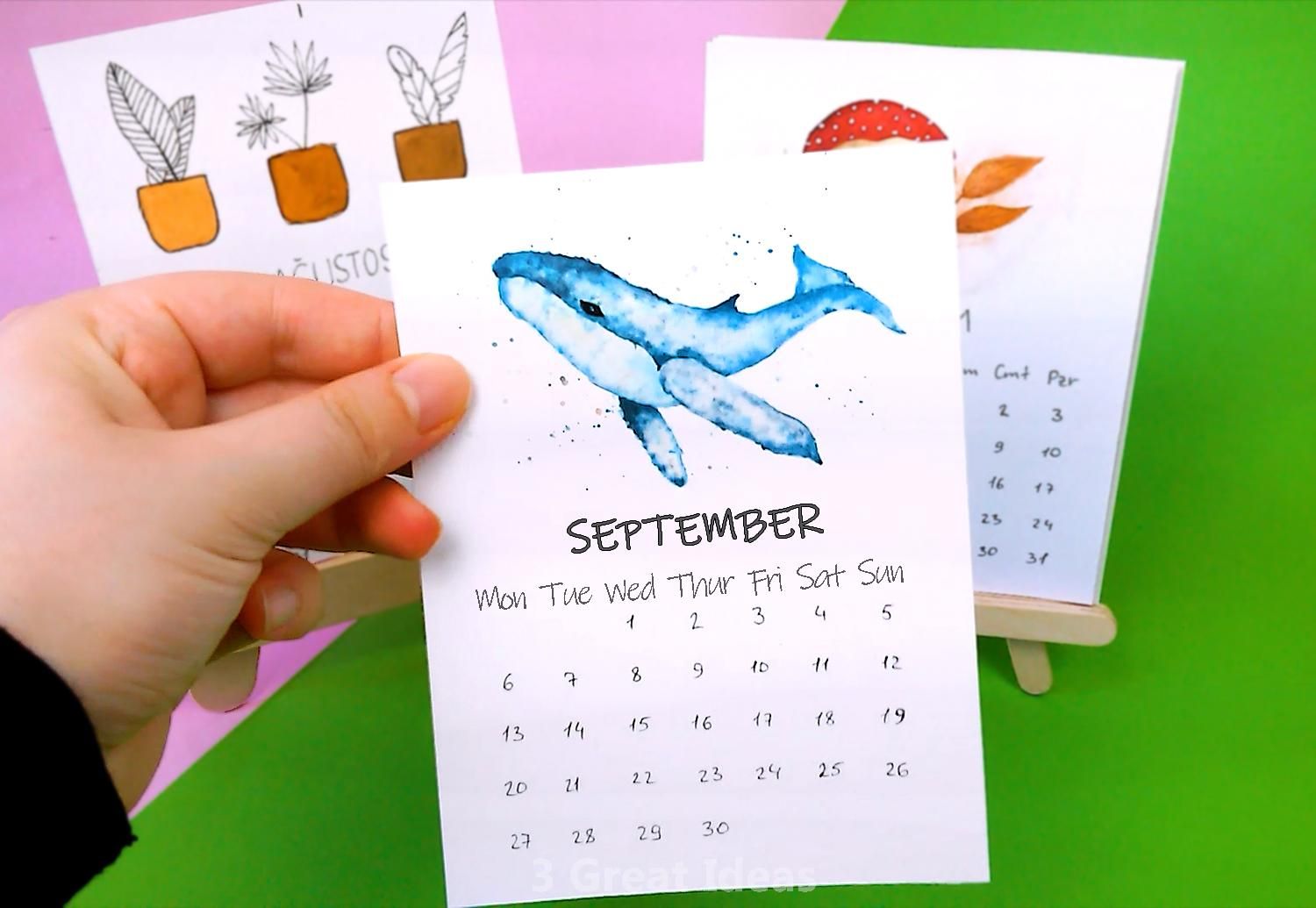 Diy Desk Calendar and Calendar Stand Making : 9 Steps - Instructables