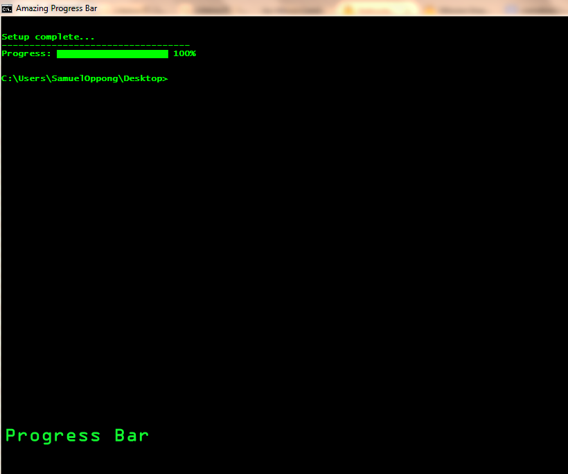 The Amazing Progress Bar in CMD : 4 Steps - Instructables