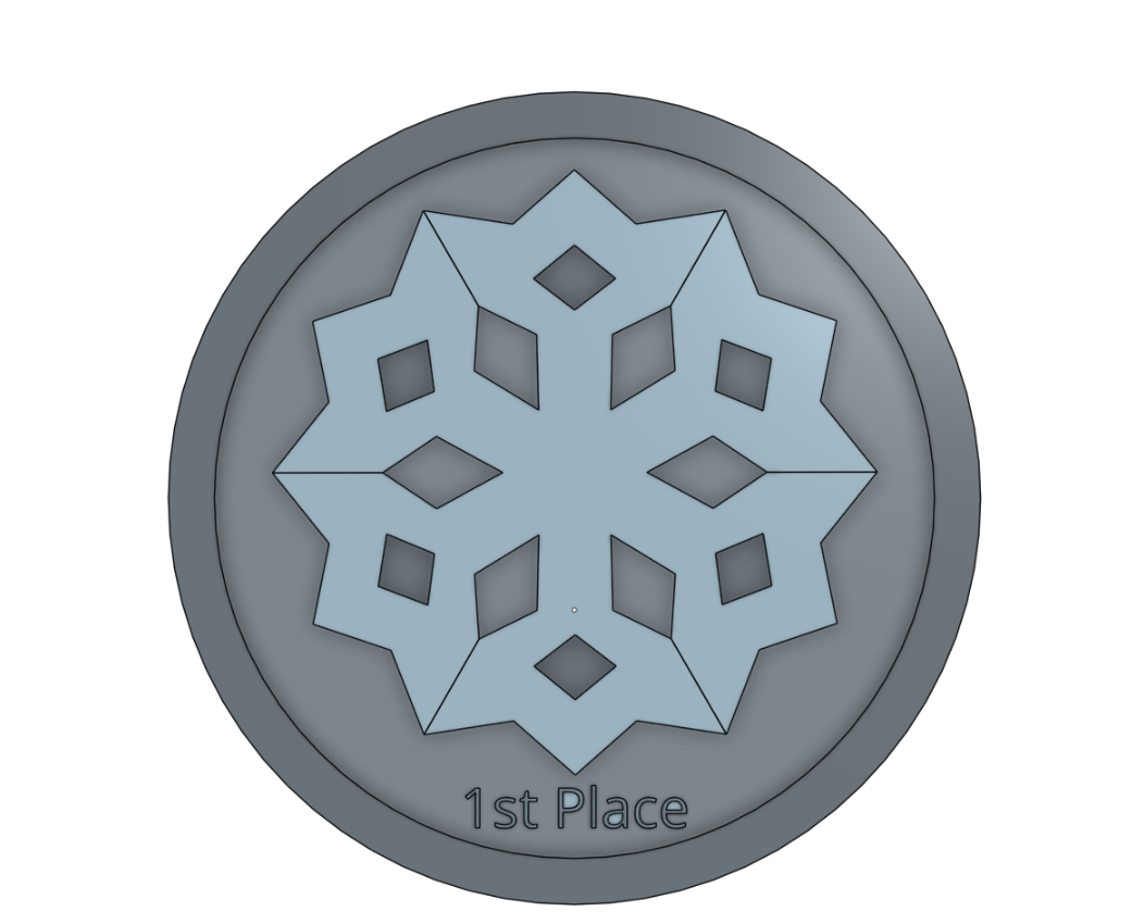 3D Printed Snowflake Medal : 13 Steps - Instructables
