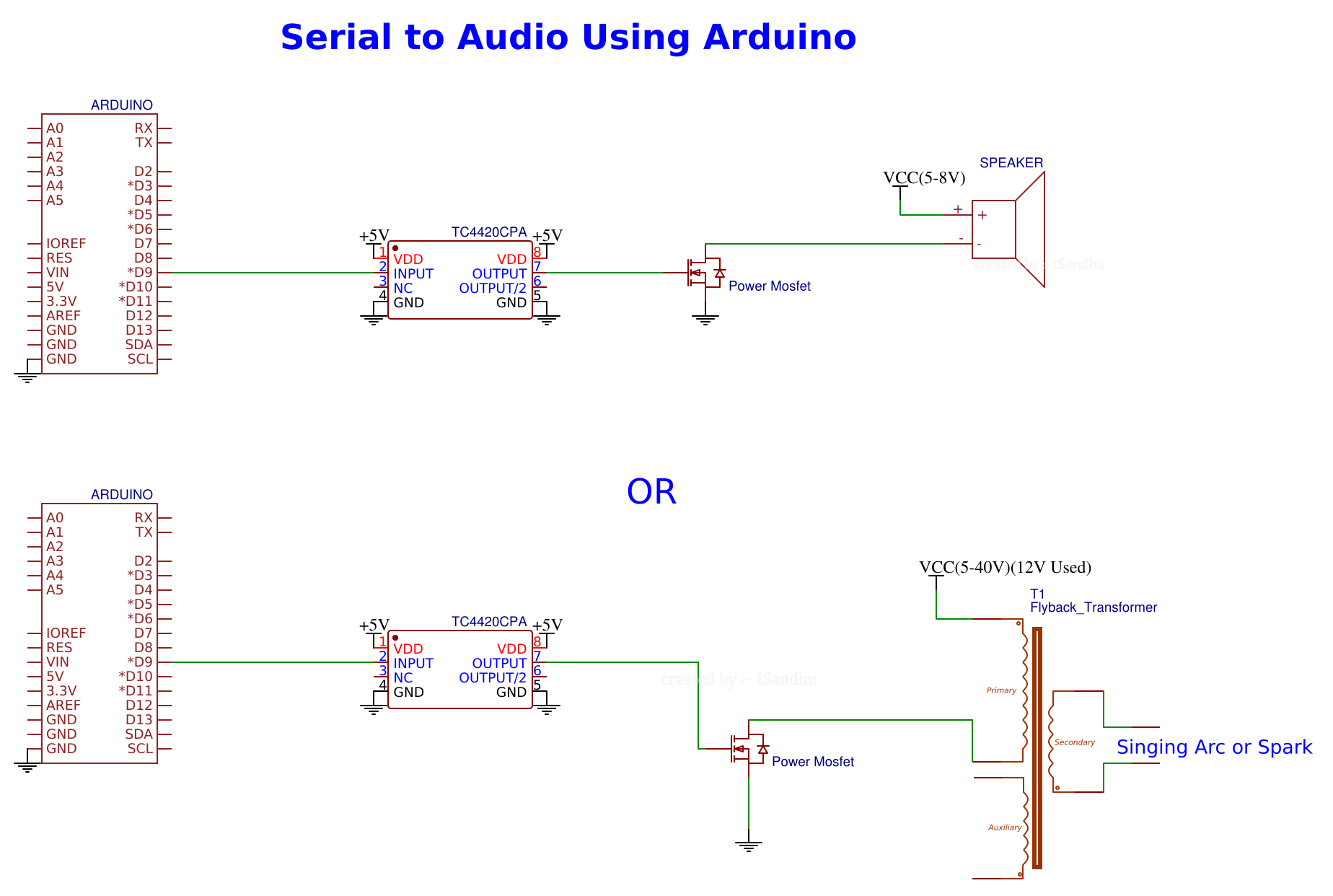 Play Songs(MP3) With Arduino Using PWM on Speaker or Flyback ...