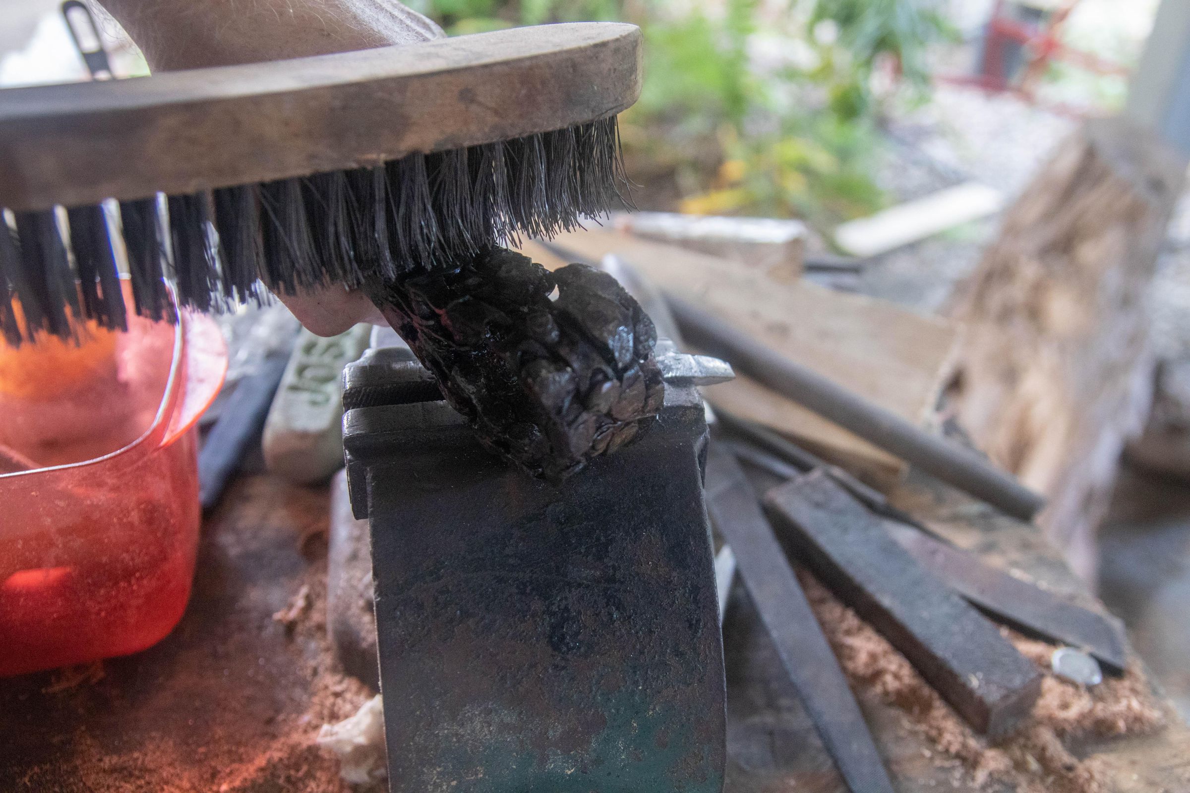 Axe Made From Bike Chain and an Old Rasp. Aka: Mad Maxe! : 13 Steps ...