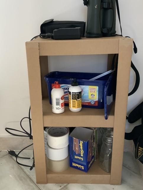 Cardboard Storage Shelf From Single Box : 10 Steps (with Pictures ...