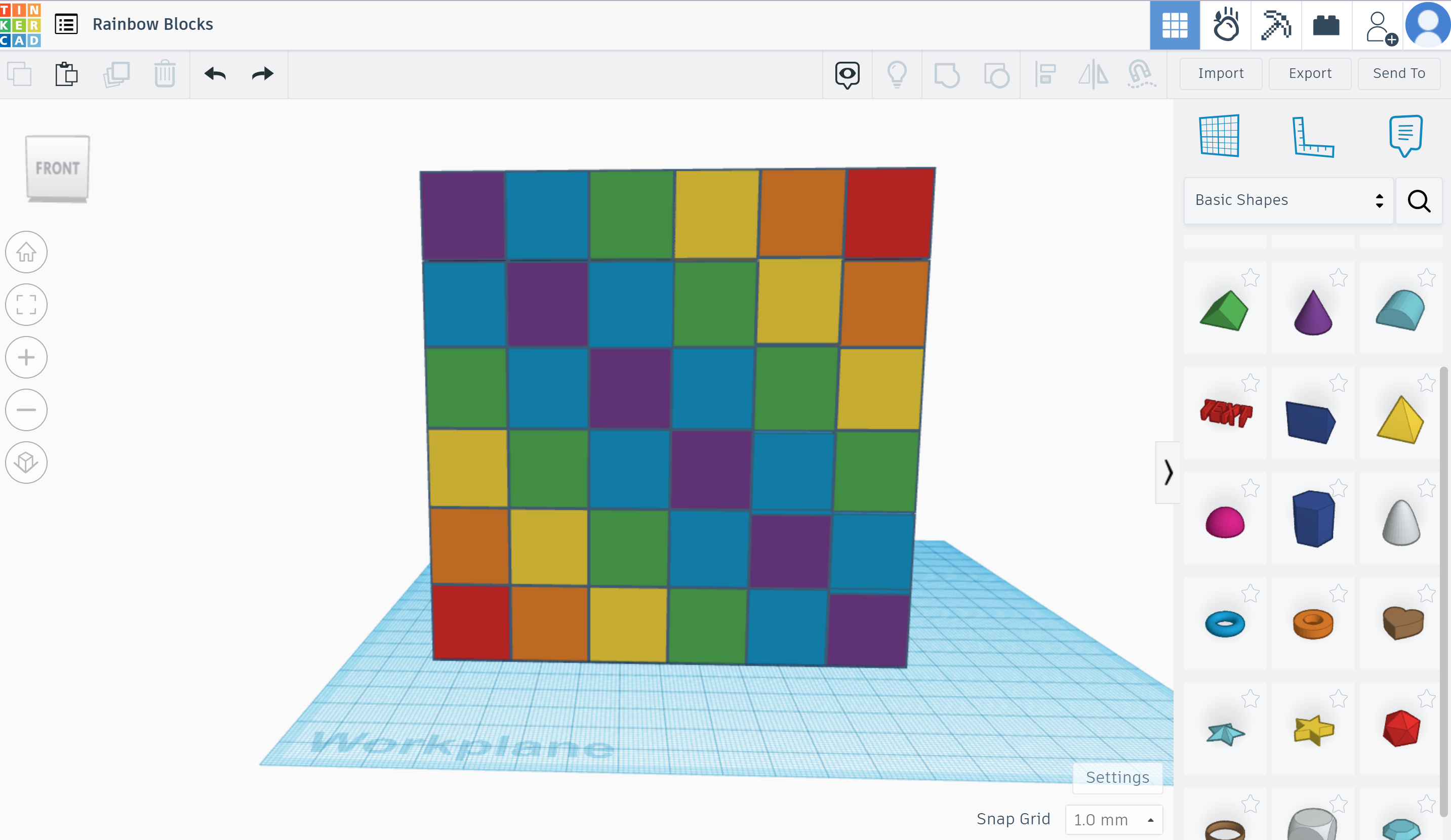 Rainbow Blocks With Tinker Cad : 4 Steps - Instructables