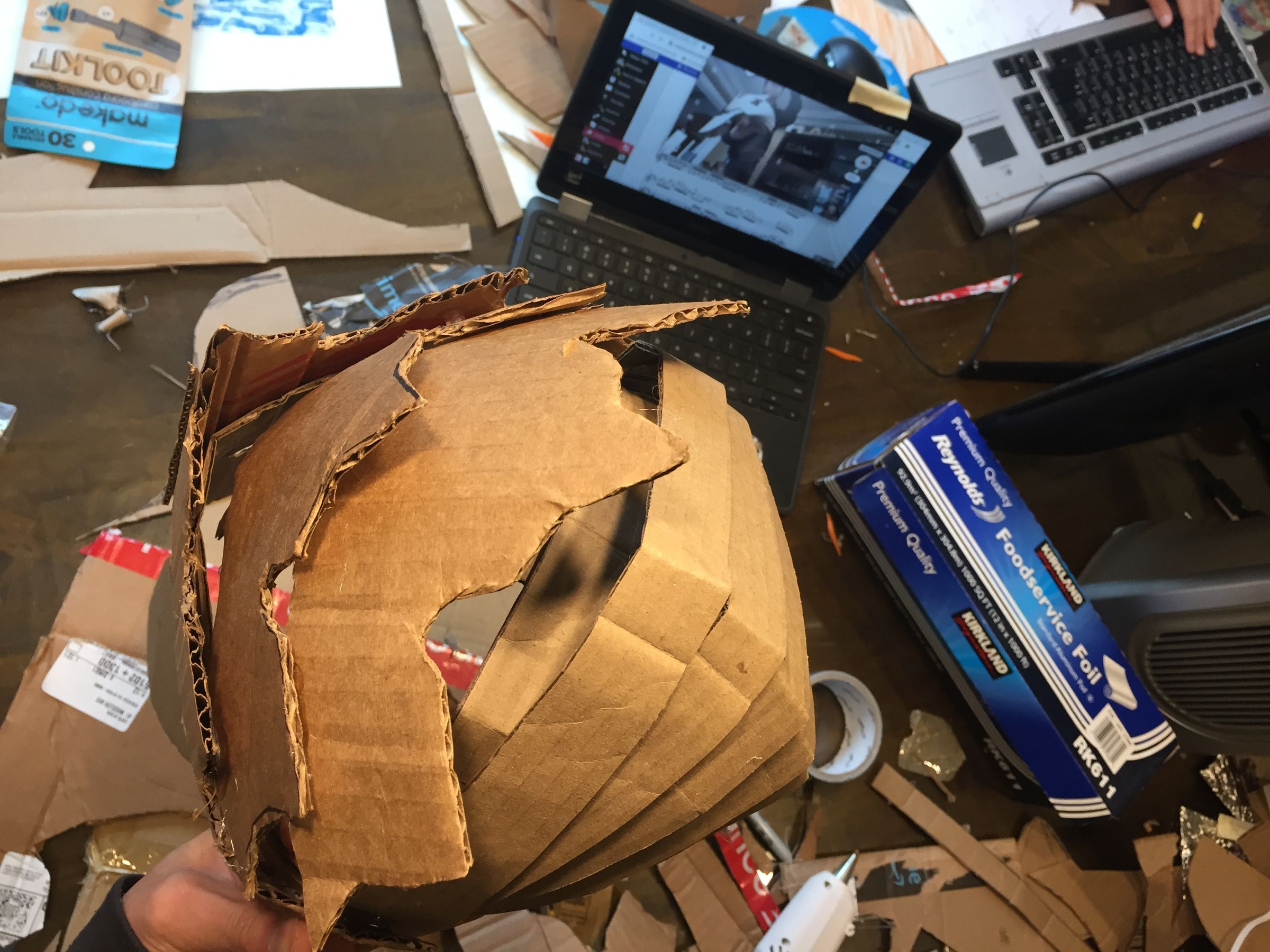 How To Make A Roman Soldier Helmet From Cardboard