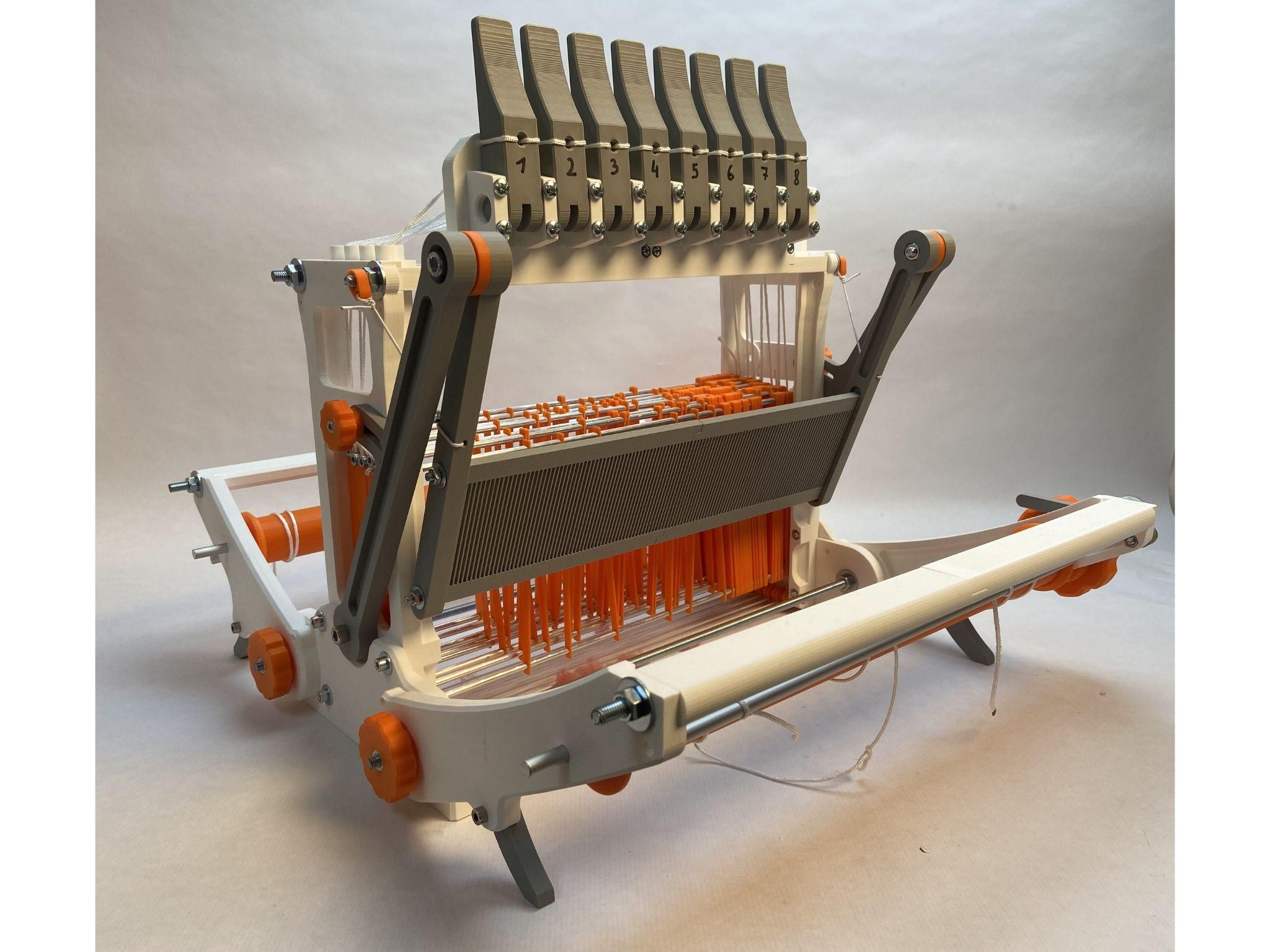 3D Printed Table Loom With 8 Shafts : 14 Steps (with Pictures ...