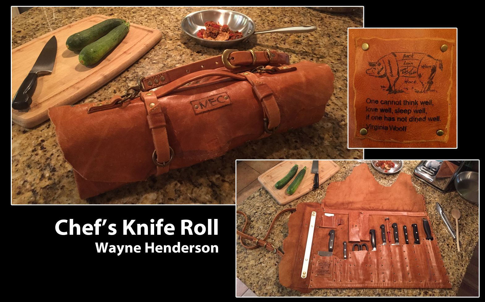 Leather Chef's Knife Roll : 9 Steps (with Pictures) - Instructables