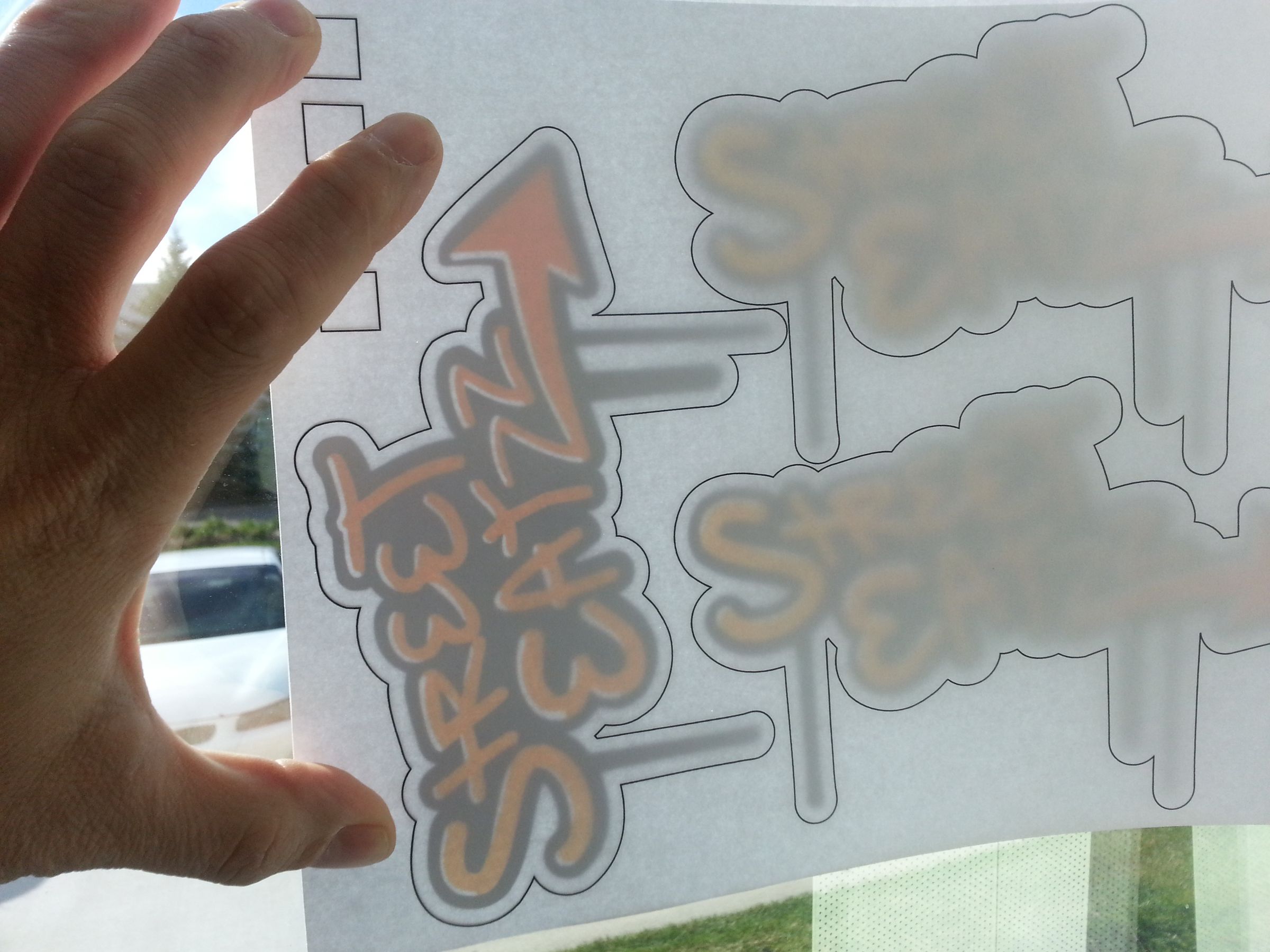 Faking Die Cut Stickers on a Laser Cutter - I Made It at TechShop! : 13 ...