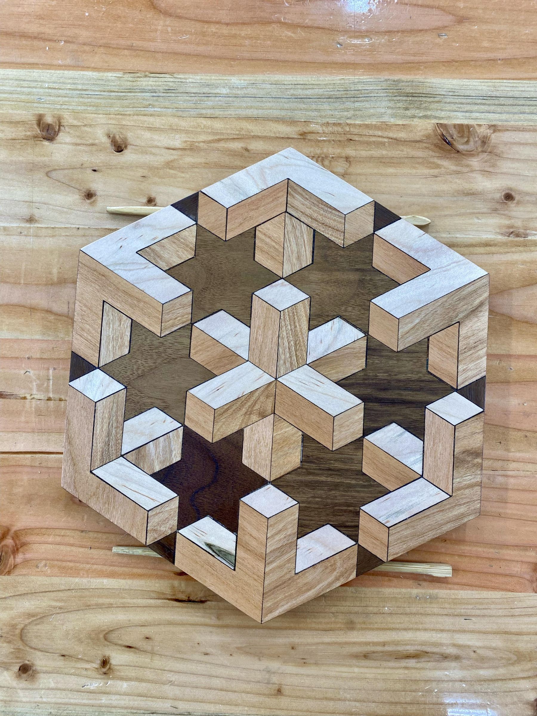 3d Optical Illusion Wood Art : 3 Steps (with Pictures) - Instructables