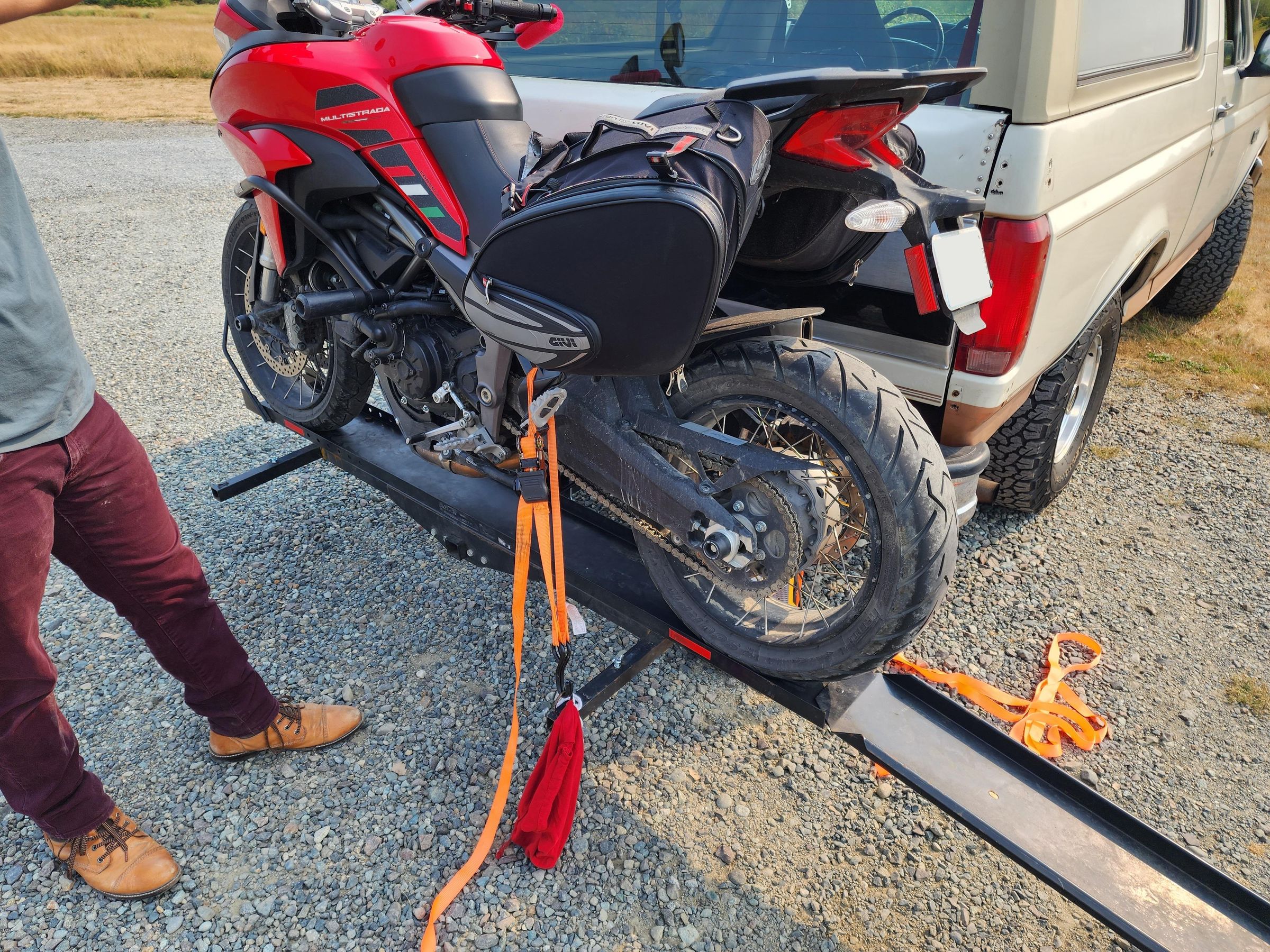 DIY Winch Assisted Motorcycle Hitch Carrier (No-Weld) : 6 Steps (with ...