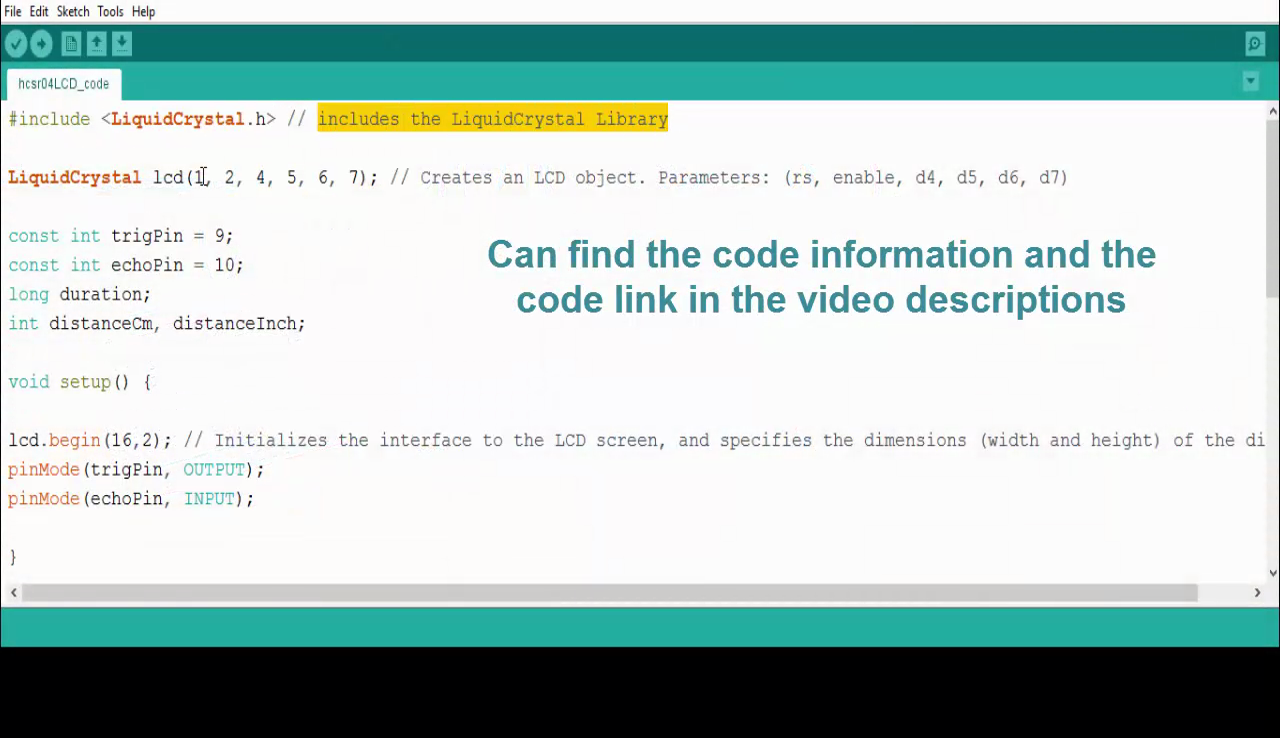 Arduino - Ultrasonic Sensor HC-SR04 With LCD Display : 4 Steps ...