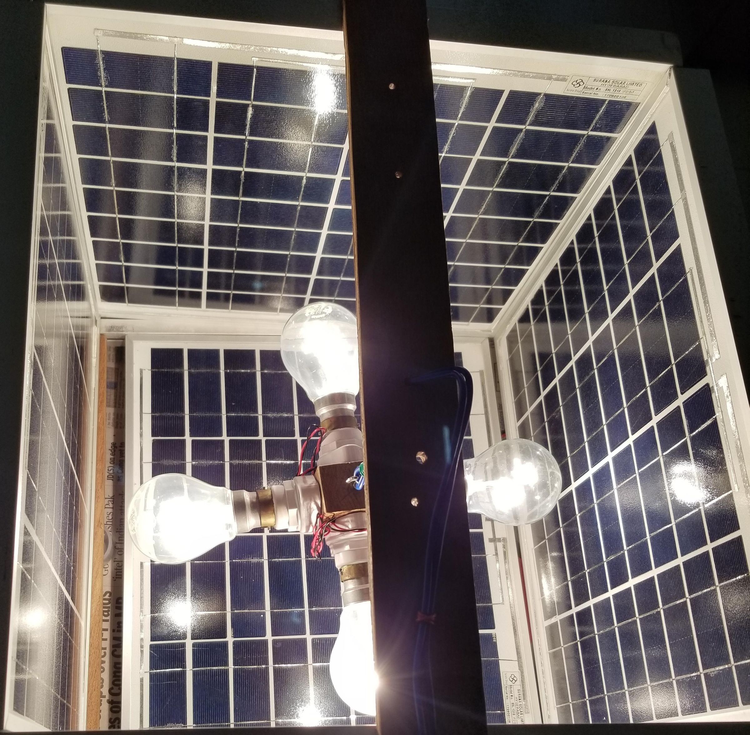 Compact Sunlight Simulator for Photovoltaic Panels : 6 Steps (with ...