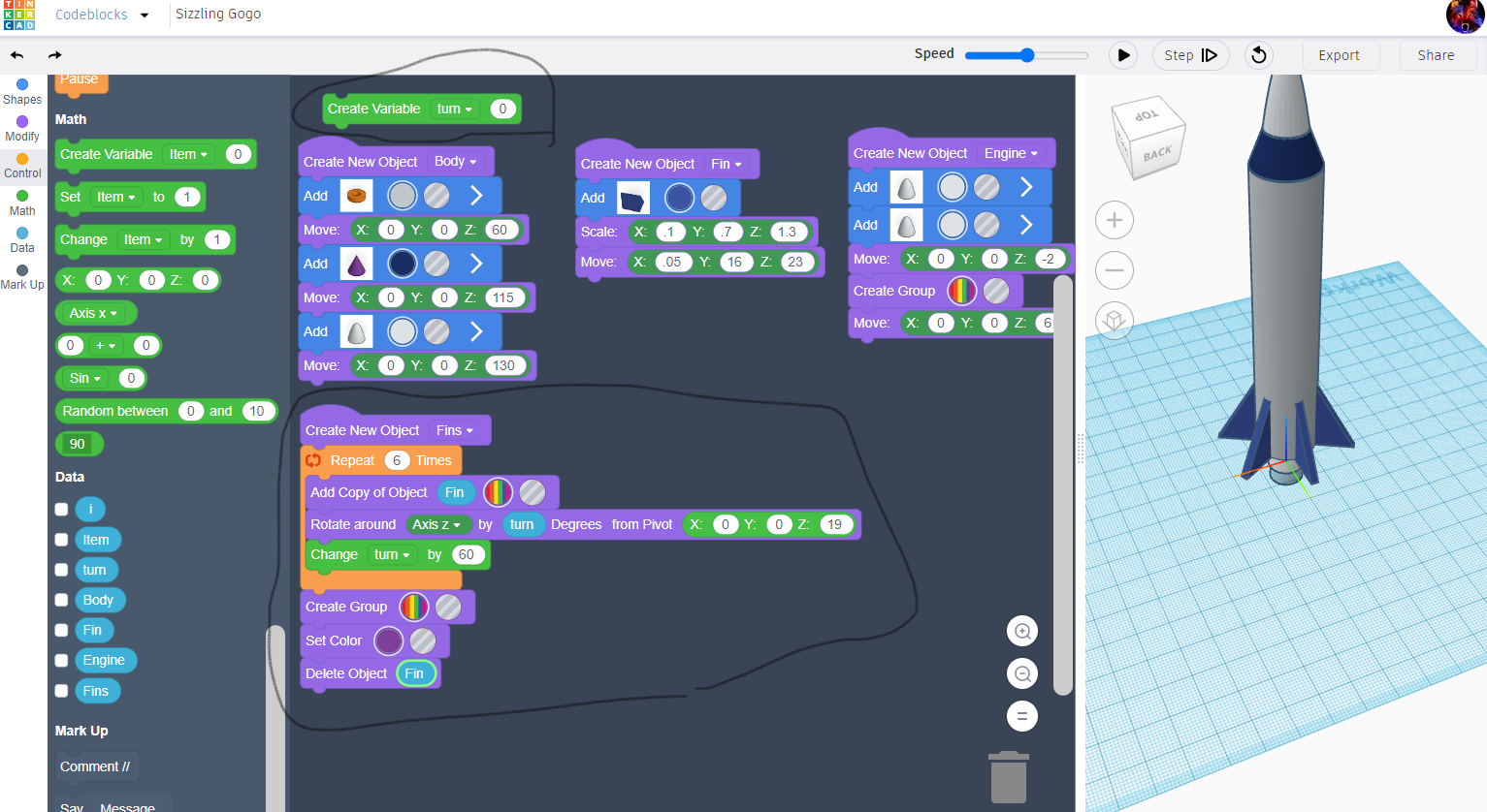 Rocket in Tinkercad : 6 Steps - Instructables