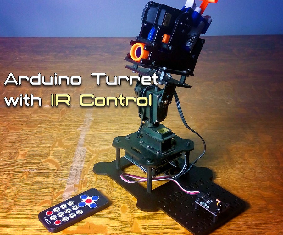 Controlling an Arduino Turret With IR Remote : 5 Steps - Instructables