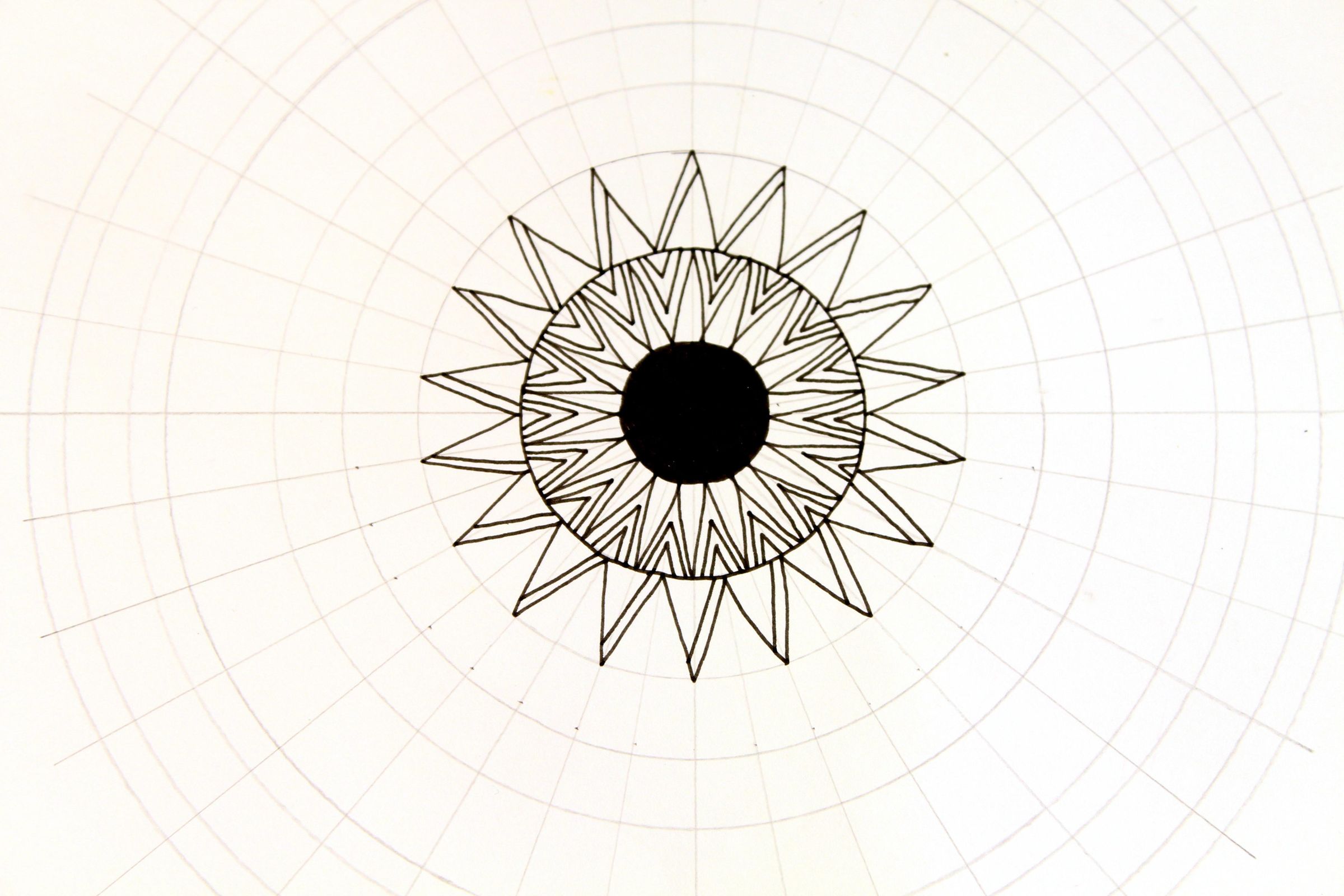 How to Draw a Simple Basic Mandala Using One Basic Shape Only : 14 ...