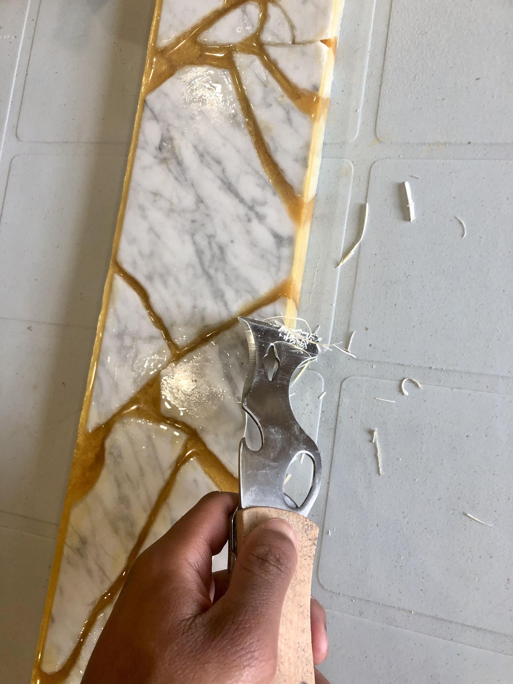 Stormy Marble Repair With Gold! : 16 Steps (with Pictures) - Instructables