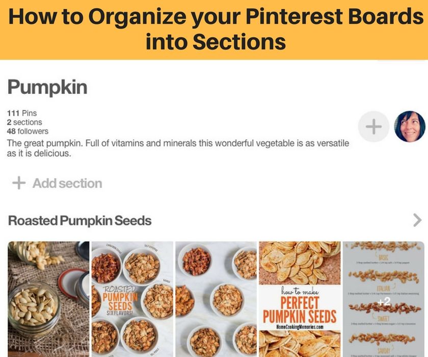 How to Organize Your Pinterest Boards Into Sections : 7 Steps ...