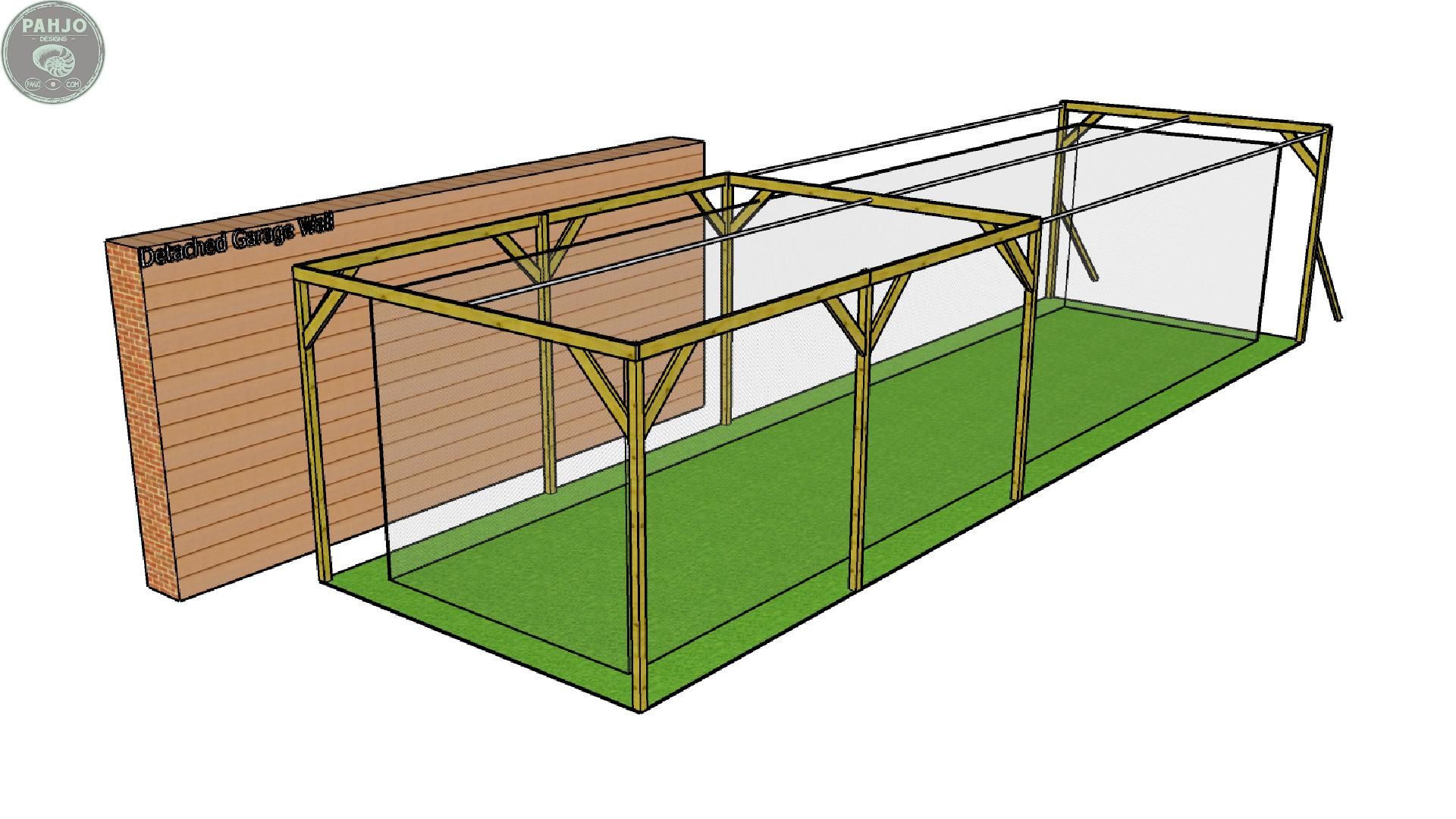 How to Build a Batting Cage in Backyard : 18 Steps (with Pictures ...