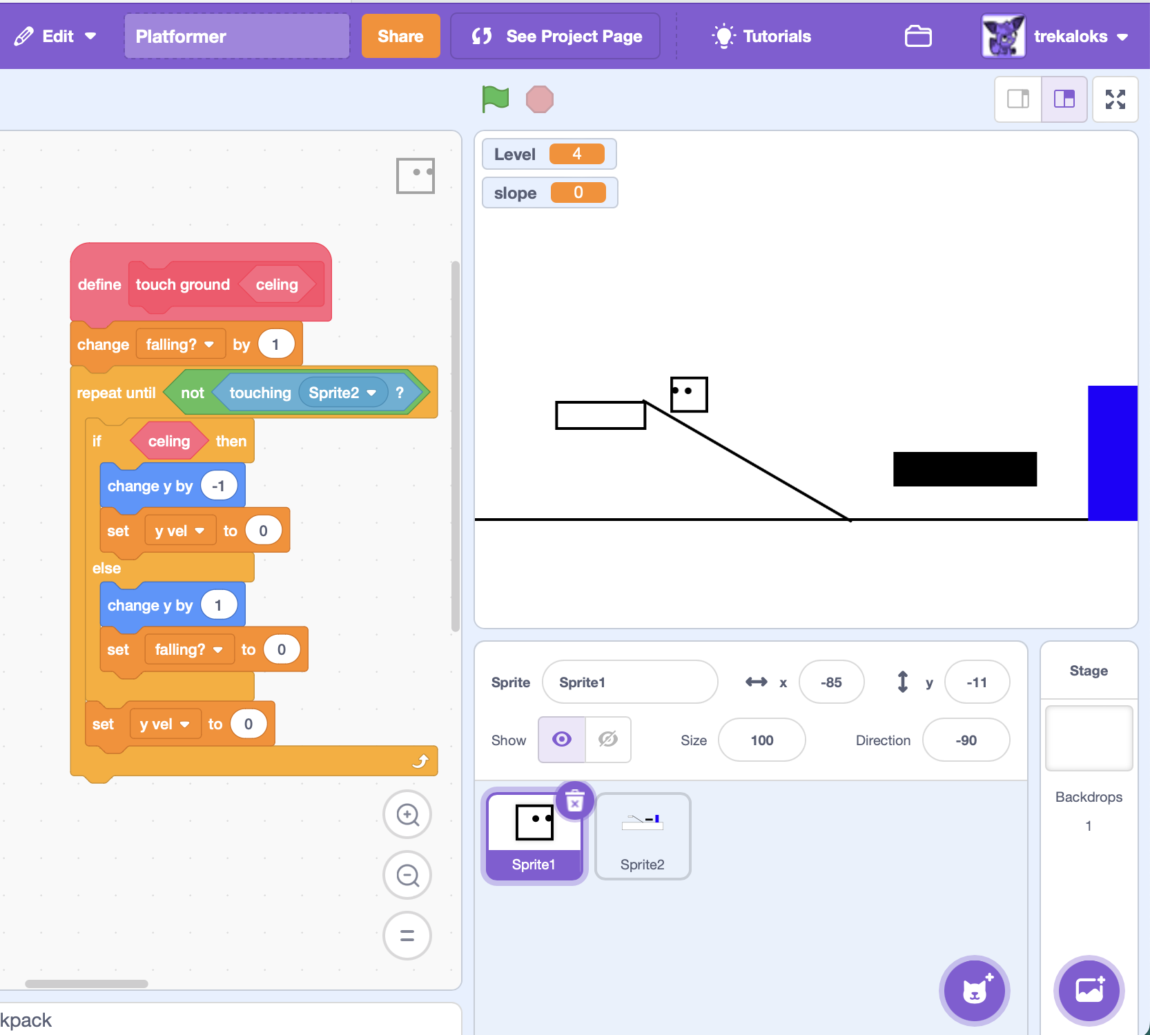 How to Make a Platformer on Scratch : 6 Steps (with Pictures) - Instructables