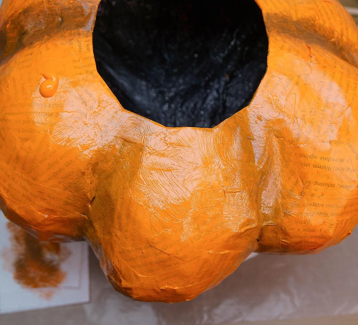 DIY Mod-Roc PUMPKIN ! | How to Make a Large Halloween Prop : 8 Steps ...