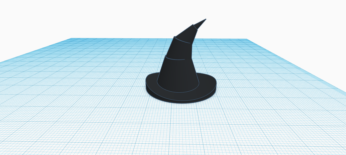 From Witch Hat to Styly Witch Hat, Using Only Basic Shapes. : 6 Steps ...