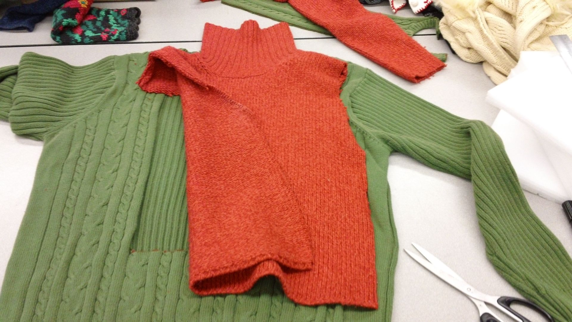 UGLY CHRISTMAS SWEATER DIY (Stuck in the Chimney 2012) : 4 Steps ...