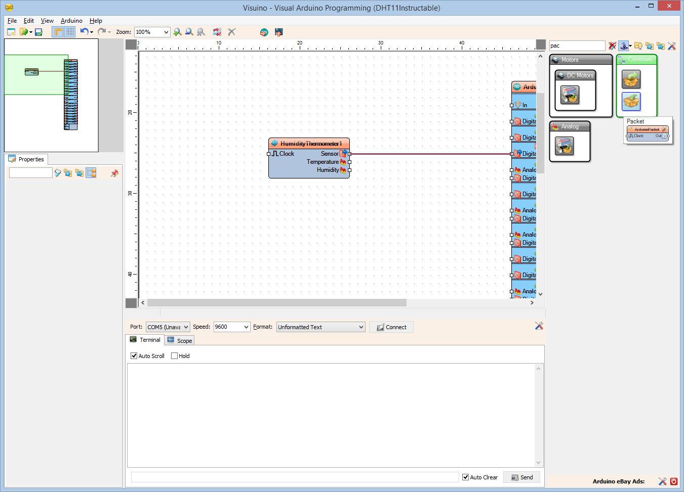Arduino Nano: DHT11 Temperature and Humidity Visual Instrumentation ...