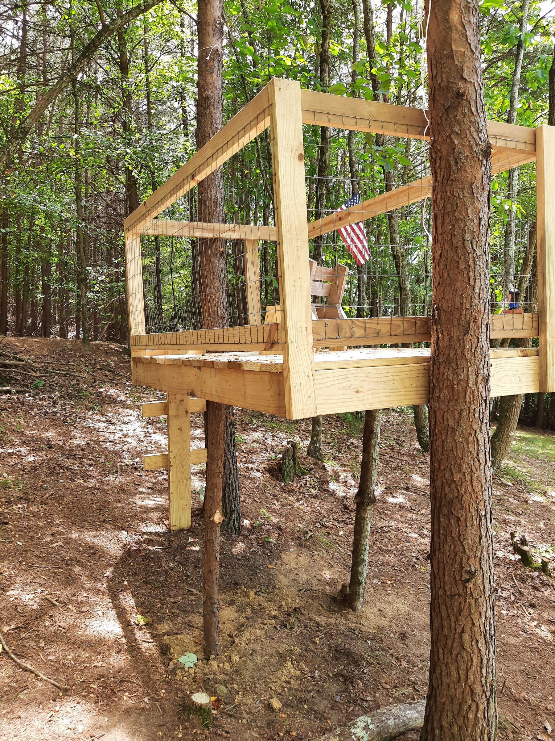Tree Fort Stage 1 : 4 Steps - Instructables