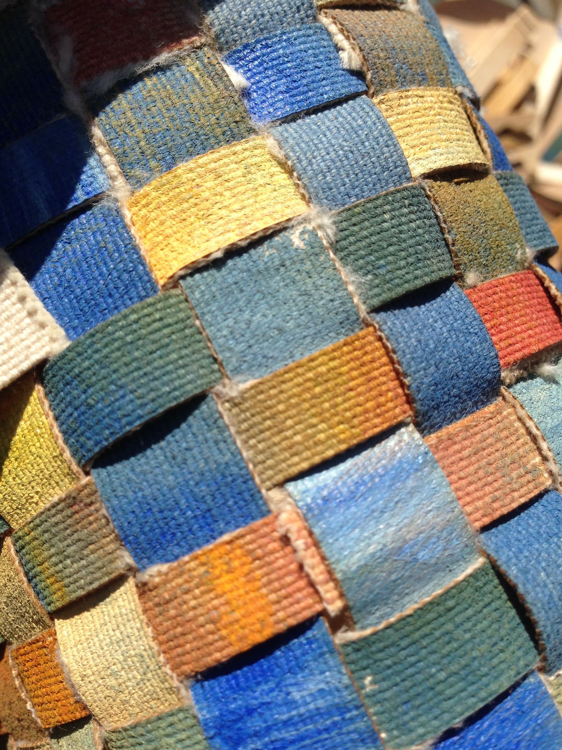 Painted Canvas Strip Basket : 9 Steps (with Pictures) - Instructables