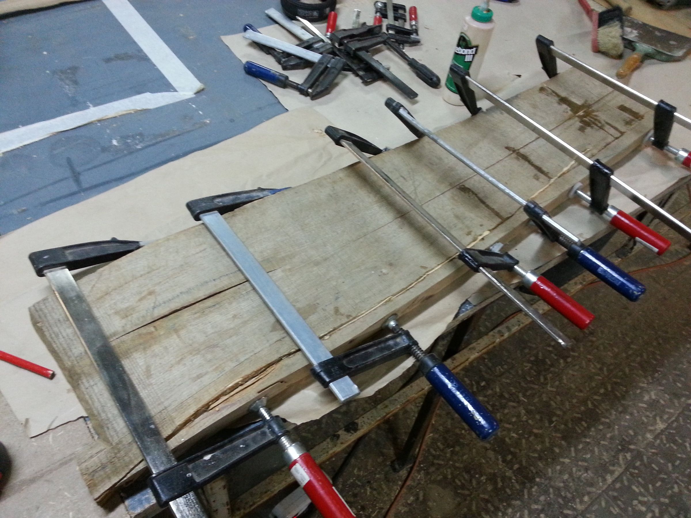 Table With Patchwork From Wood Scraps : 12 Steps (with Pictures ...