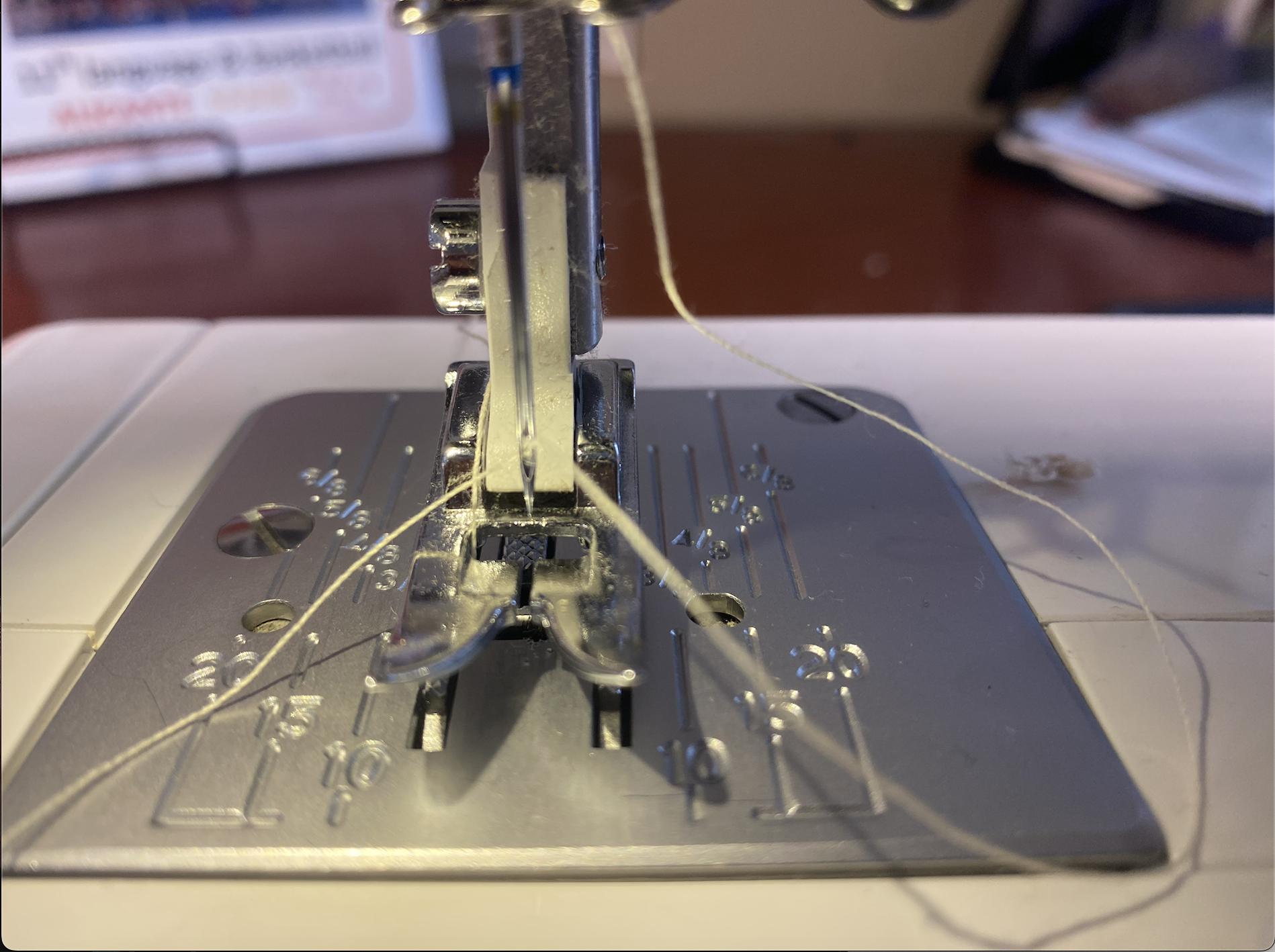 How to Thread a Sewing Machine Needle for Beginners : 8 Steps ...