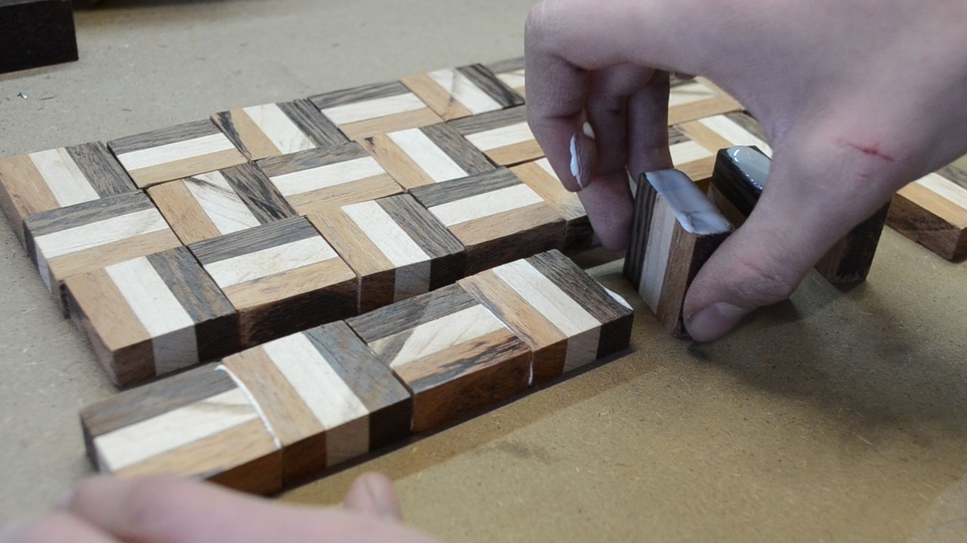 Handcrafted 100-piece Segmented Cutting Board! : 13 Steps (with ...