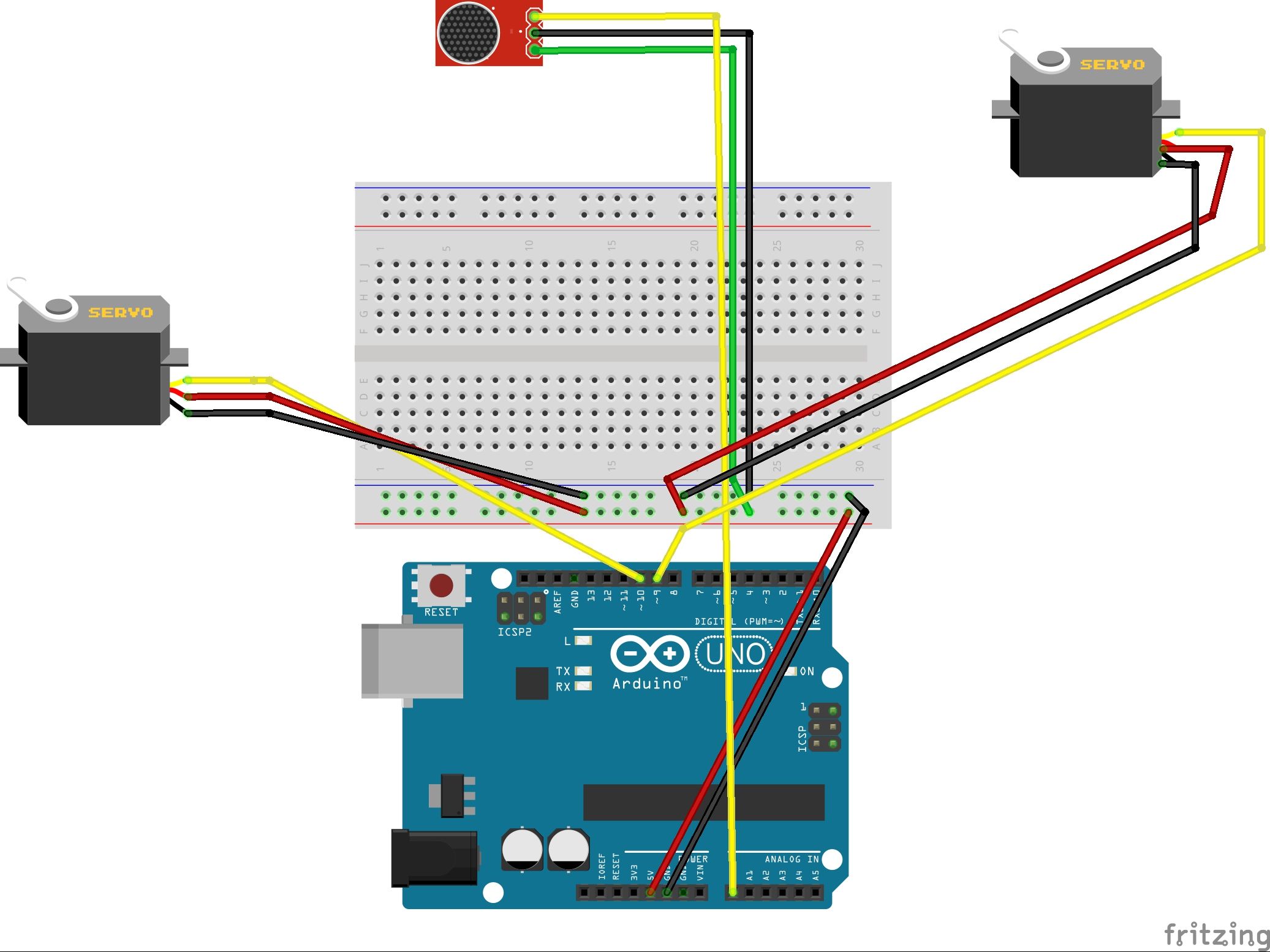 Drawing Arm That's Controlled by Sound - Arduino School Project : 4 ...