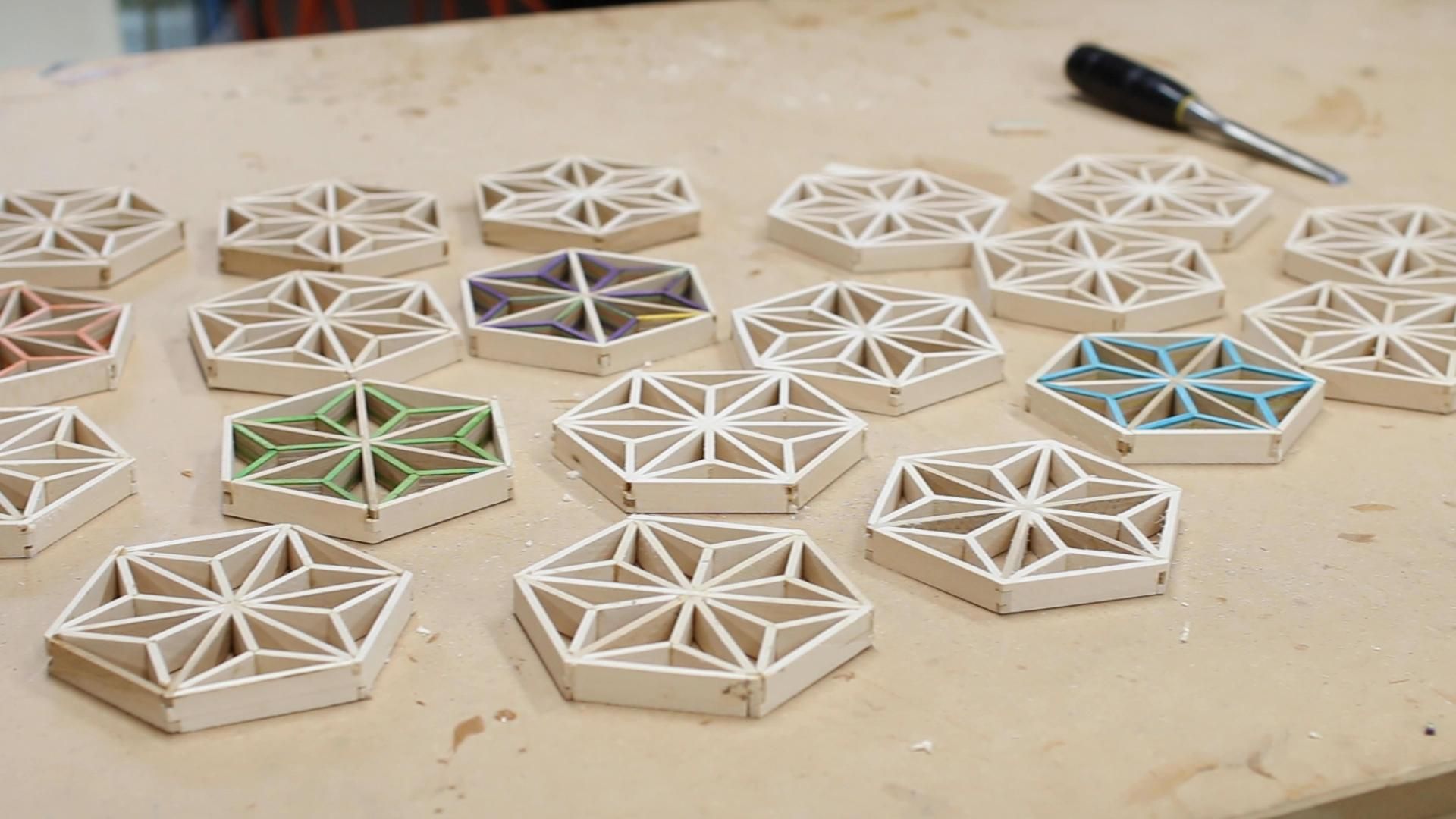 Truncated Icosahedron Kumiko Lamp : 8 Steps (with Pictures) - Instructables