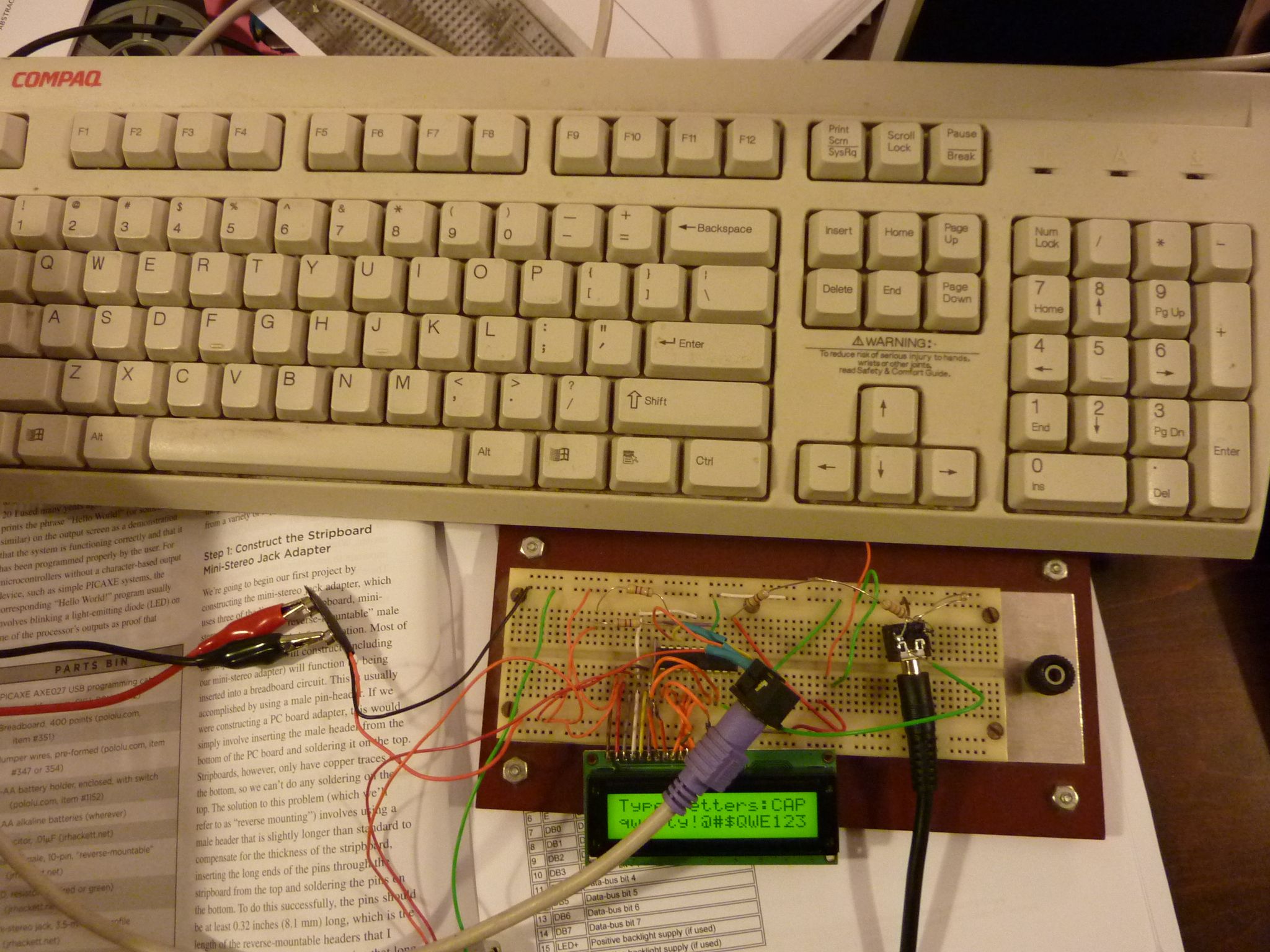PICAXE - Interface a PS2 Keyboard With an LCD : 6 Steps (with Pictures ...