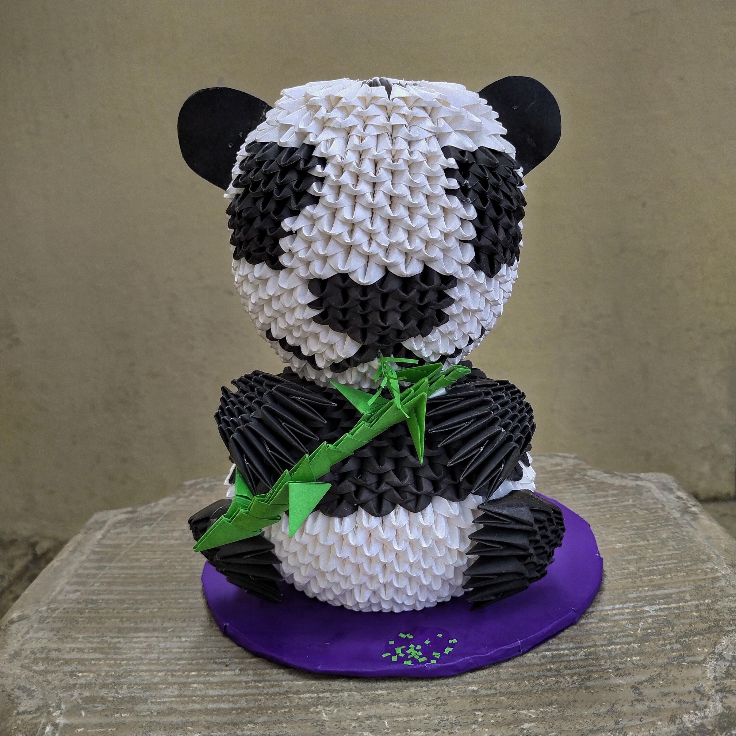 MODULAR ORIGAMI 3D PANDA : 17 Steps (with Pictures) - Instructables