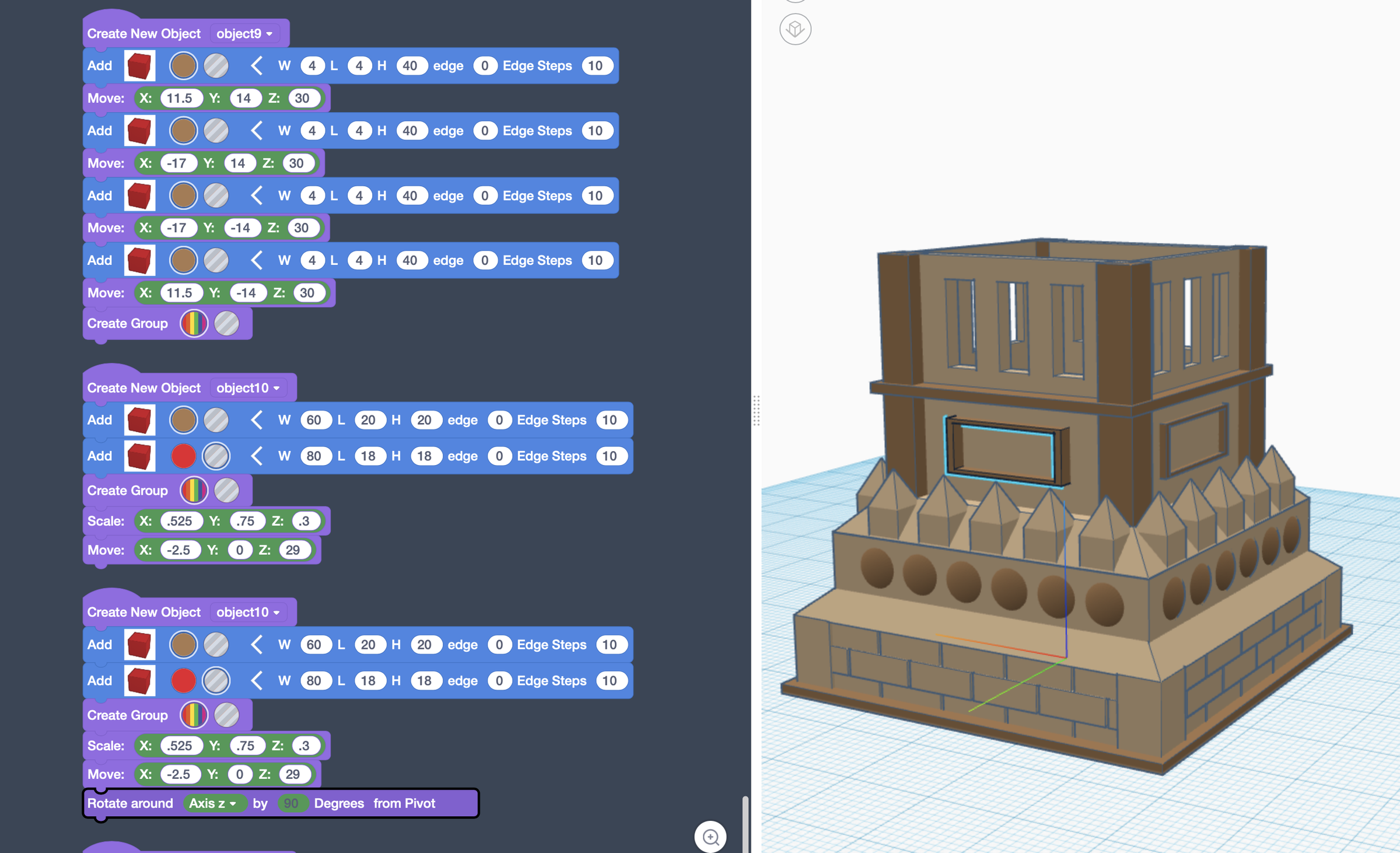 Castle Planter (with Tinkercad Code Blocks) : 25 Steps (with Pictures ...