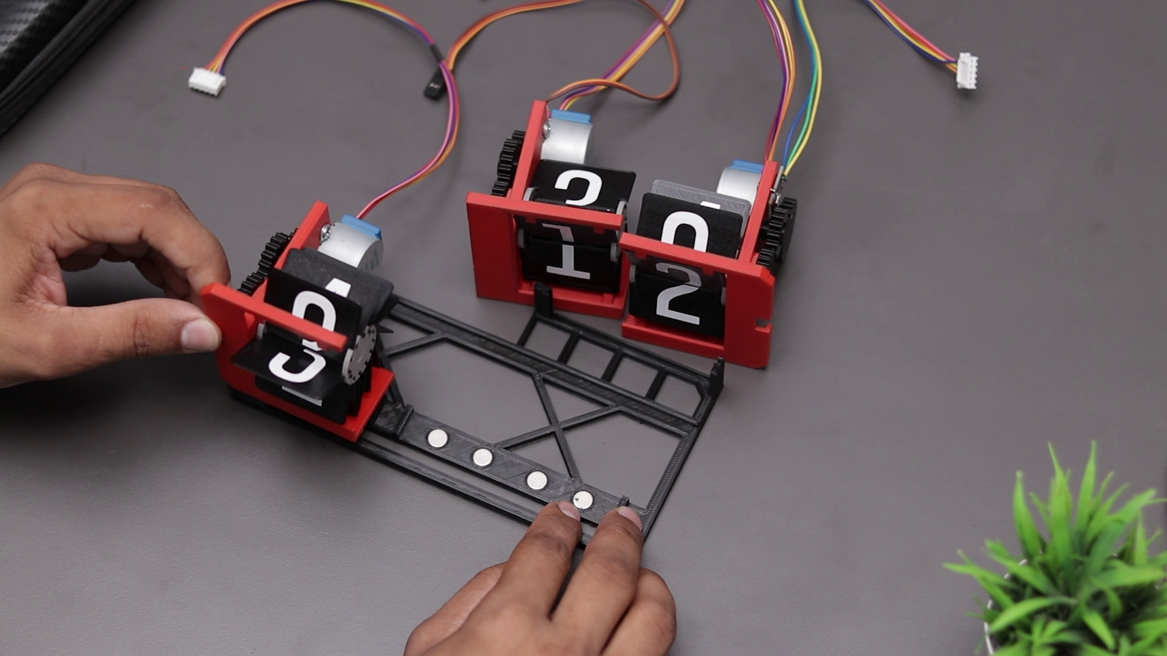 Making a Split Flat Display Clock - 3D Printed | Arduino : 16 Steps ...
