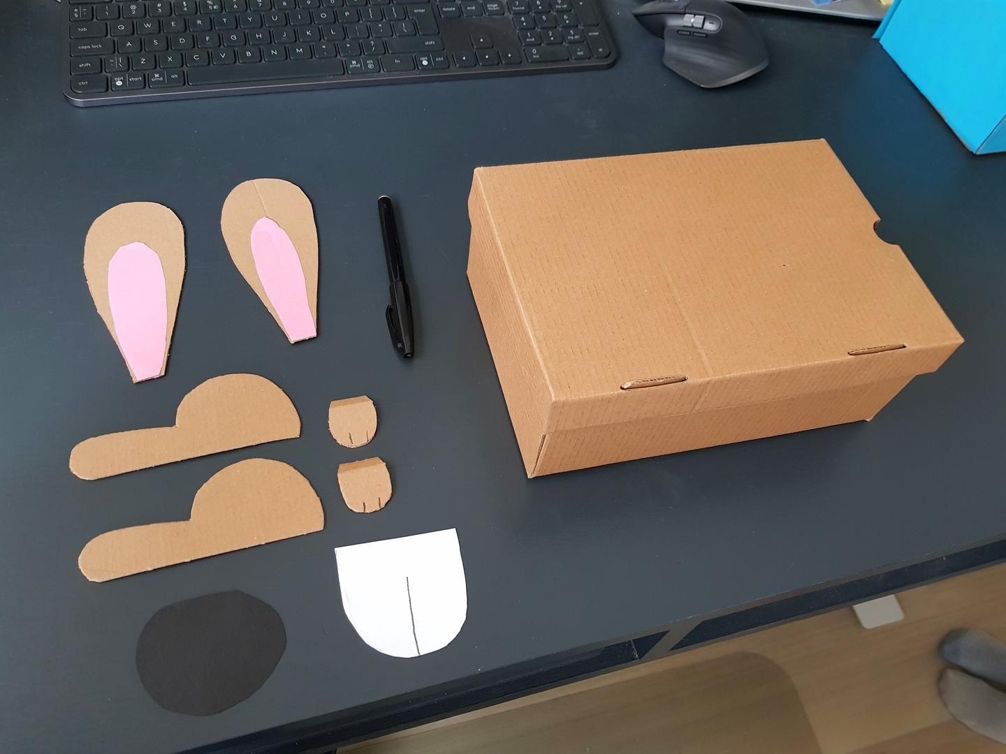 Shoebox Easter Bunny (breakfast / Gift Package) : 5 Steps (with ...