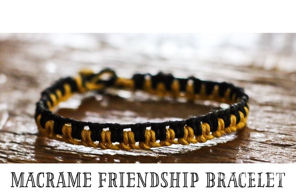 Macrame Friendship Bracelet (Tutorial) : 6 Steps (with Pictures ...
