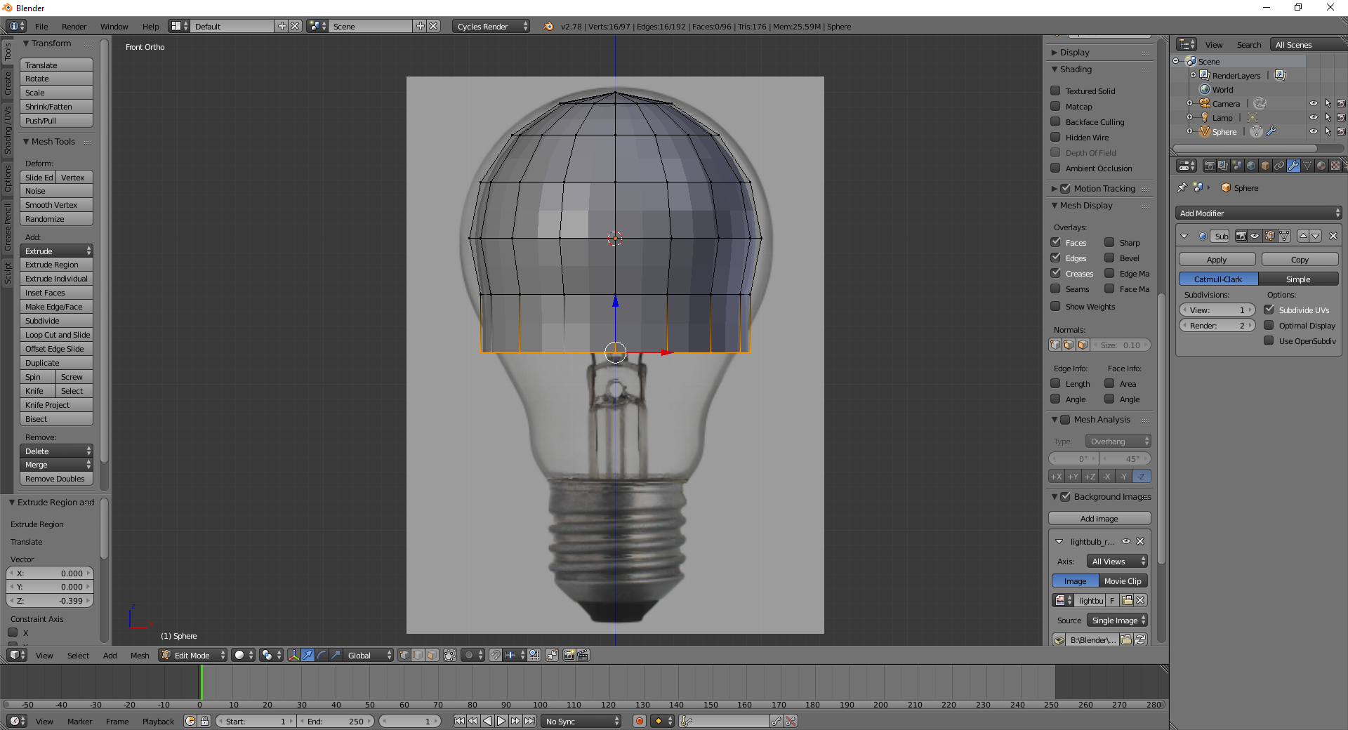 Modeling and Rendering a Light Bulb in Blender : 7 Steps (with Pictures) - Instructables