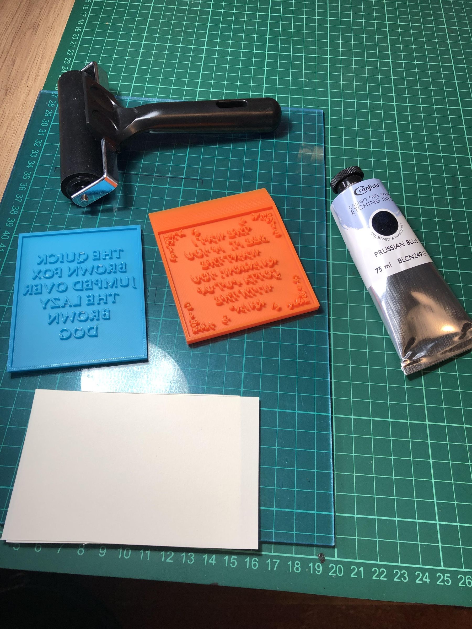 Spring Loaded Mini Relief Print Press. : 8 Steps (with Pictures ...