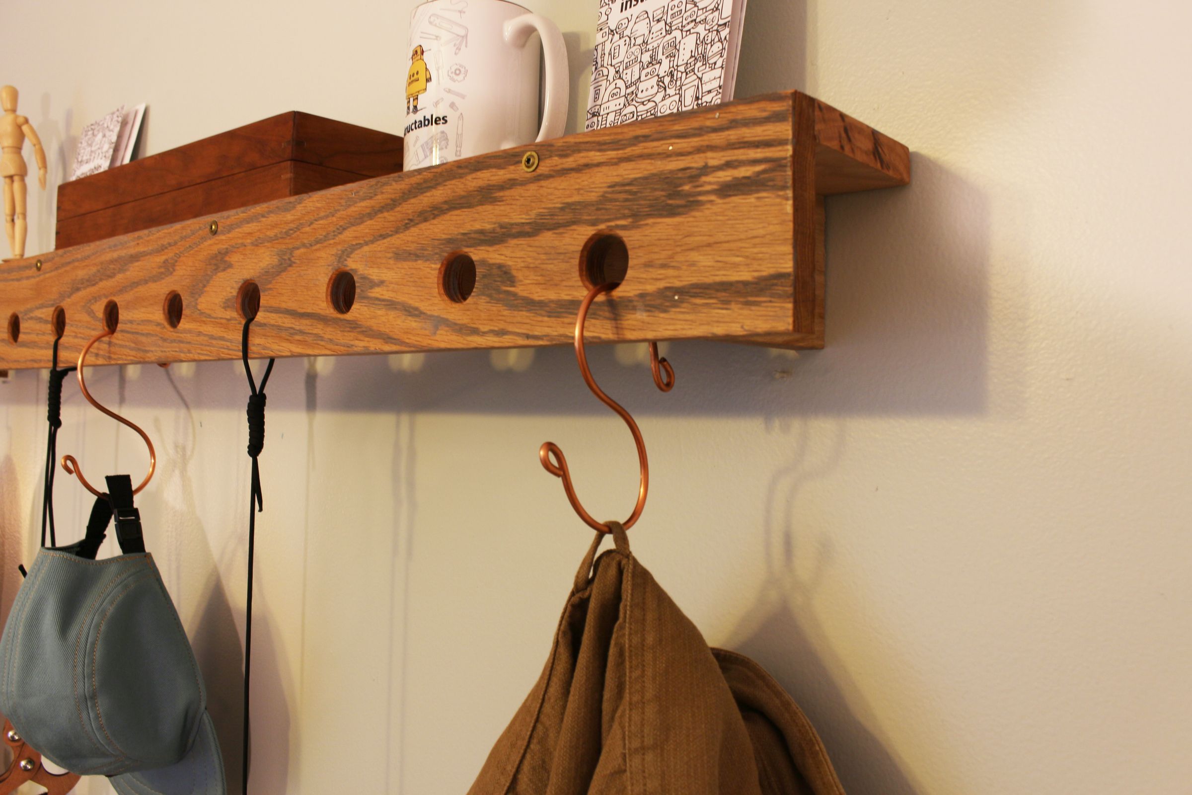 Hooked: DIY Wall Shelf With Hooks : 9 Steps (with Pictures) - Instructables