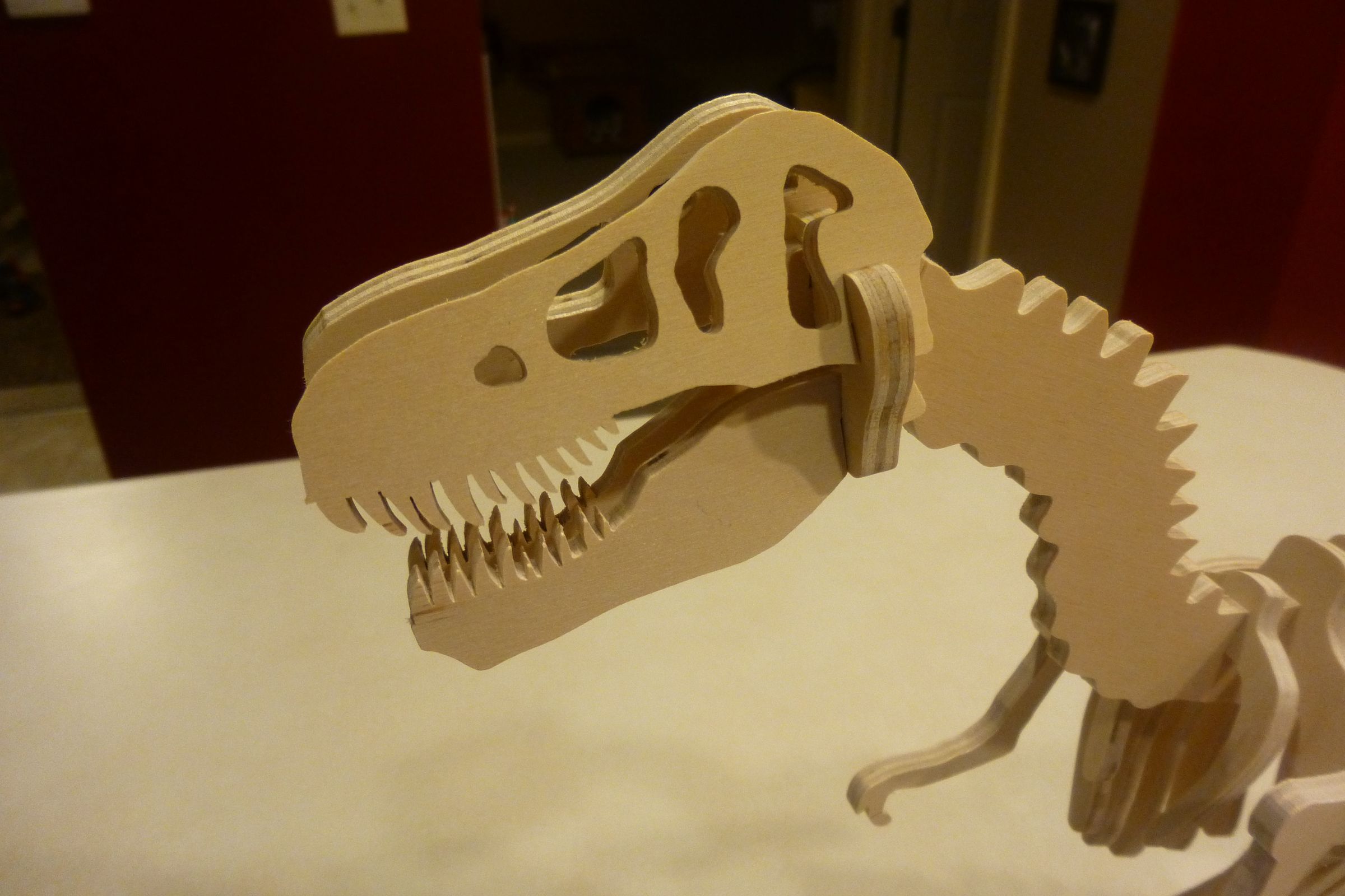 T-Rex Dinosaur Puzzle With Different Sizes and Positions : 7 Steps ...