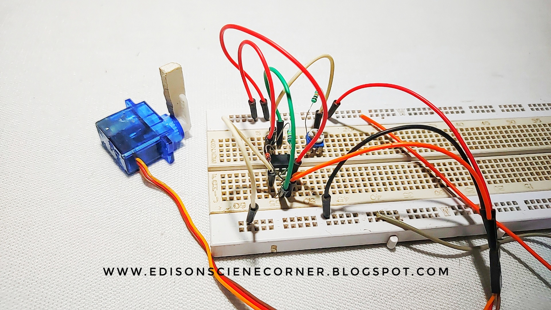 Servo Motor Tester Circuit Diagram Using IC 555, 46% OFF