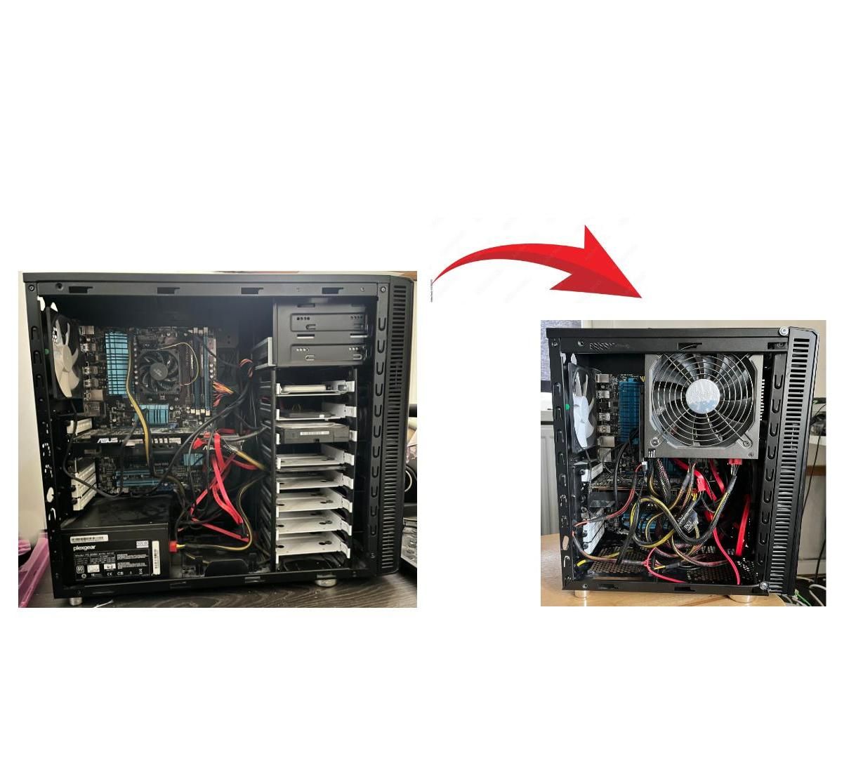 PC Smaller - Cutting ATX Full Tower to Small Form Factor Case : 8 Steps ...