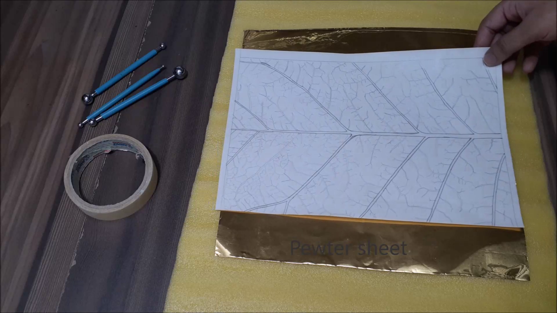 How to Make Leaf Embossed Painting / Metal Art : 4 Steps - Instructables